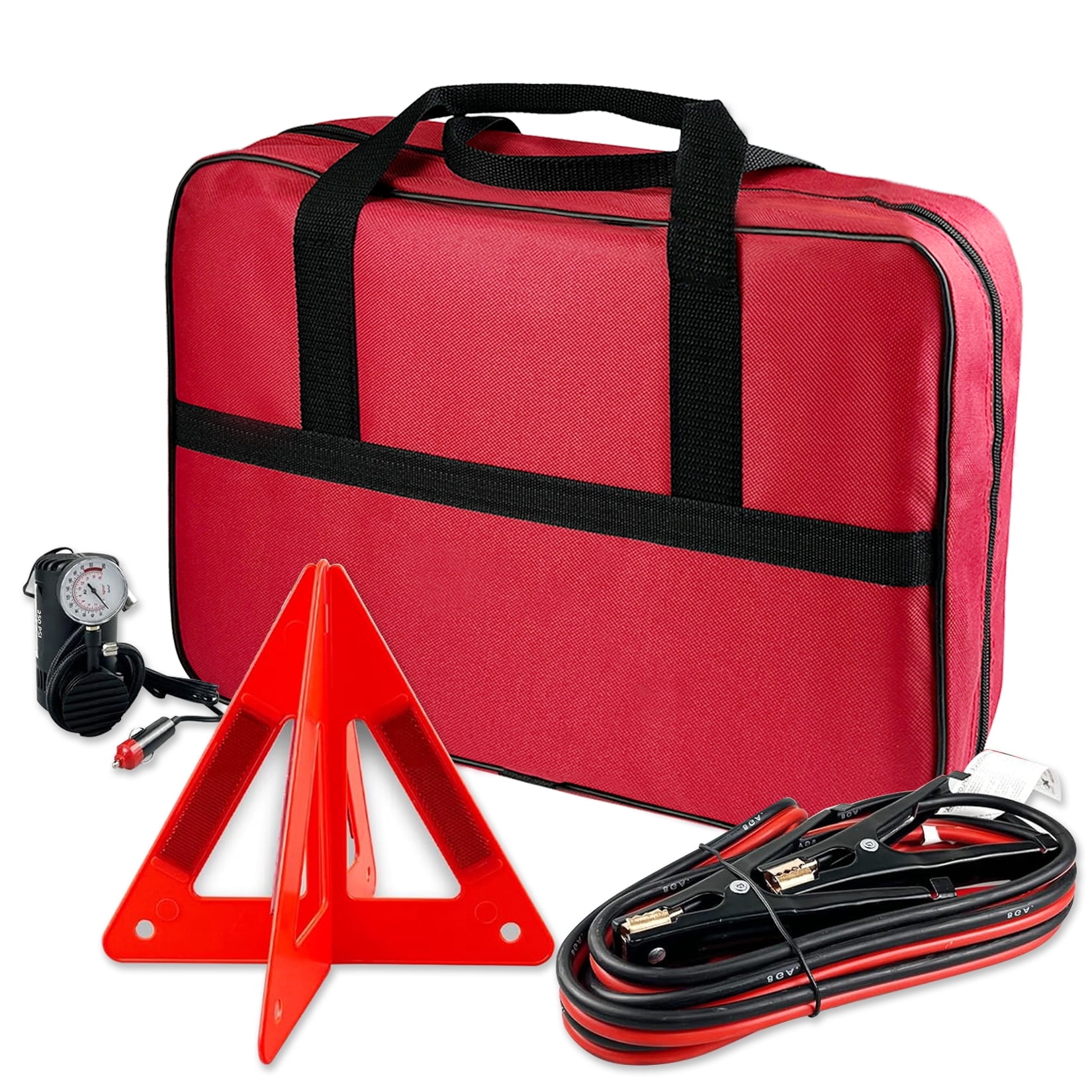 YIYITOOLS 90 Piece Car Emergency Kit,Roadside Emergency & First Aid Kit ...