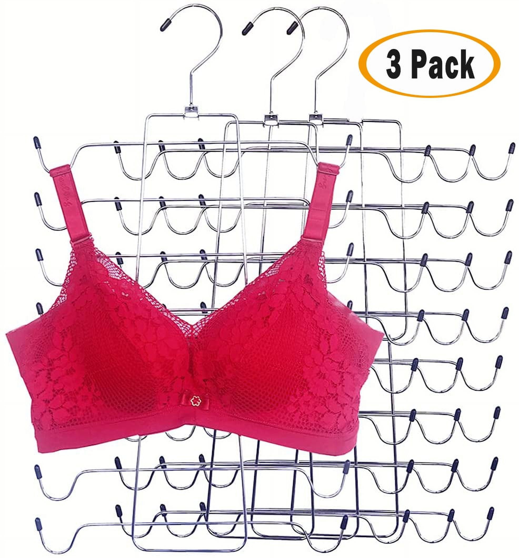 YIYOUZQT 3 Pack Cami Hanger Folding Space Saving Hangers Closet Bra ...