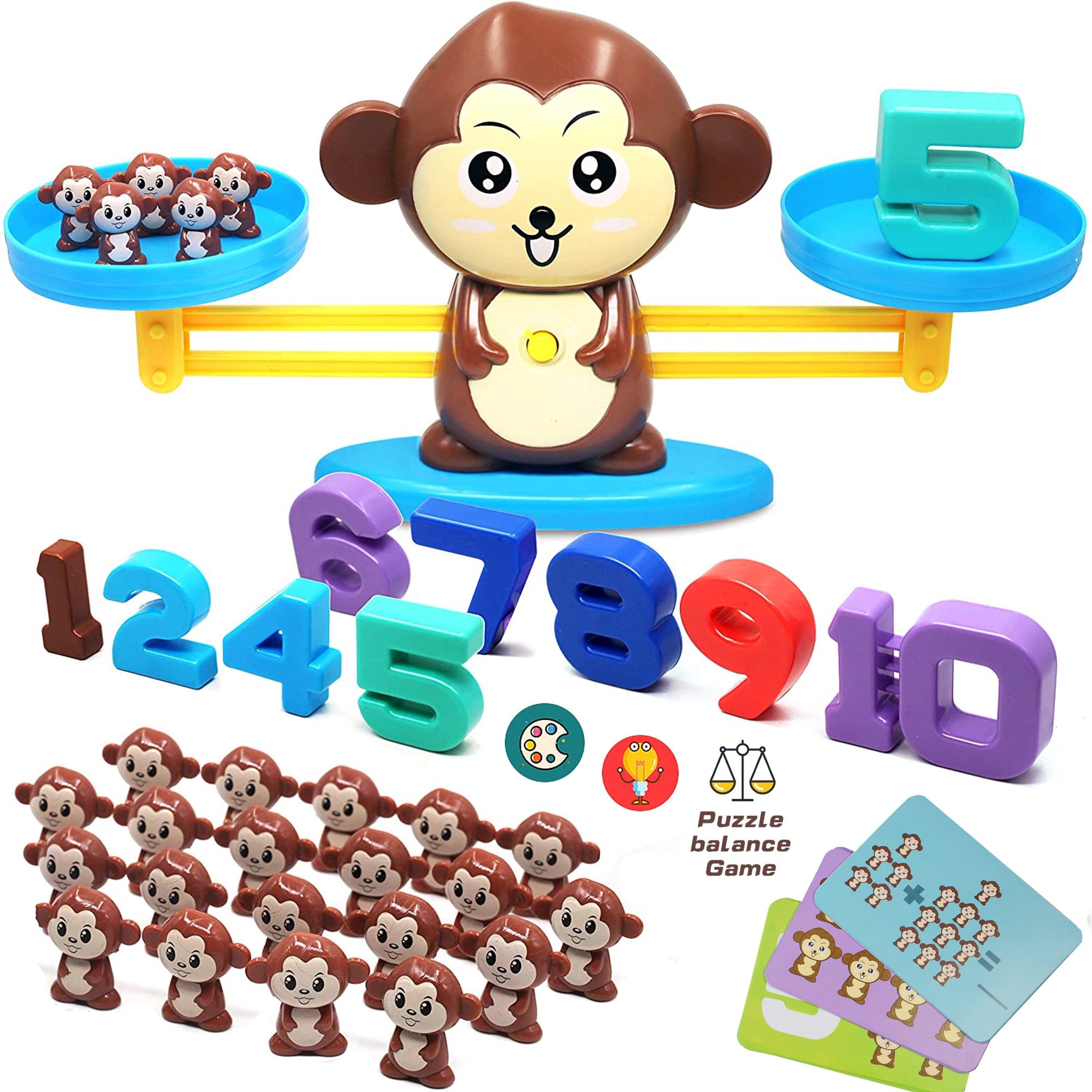 YIYOUZQT Balance Board Game Preschool Activities Math Learning Stem ...