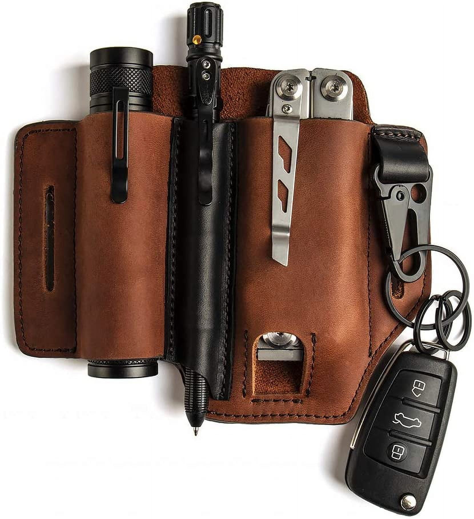 YIYOUZQT Leather Sheath for Belt, Tool Leather Sheath for Knife, Knife ...