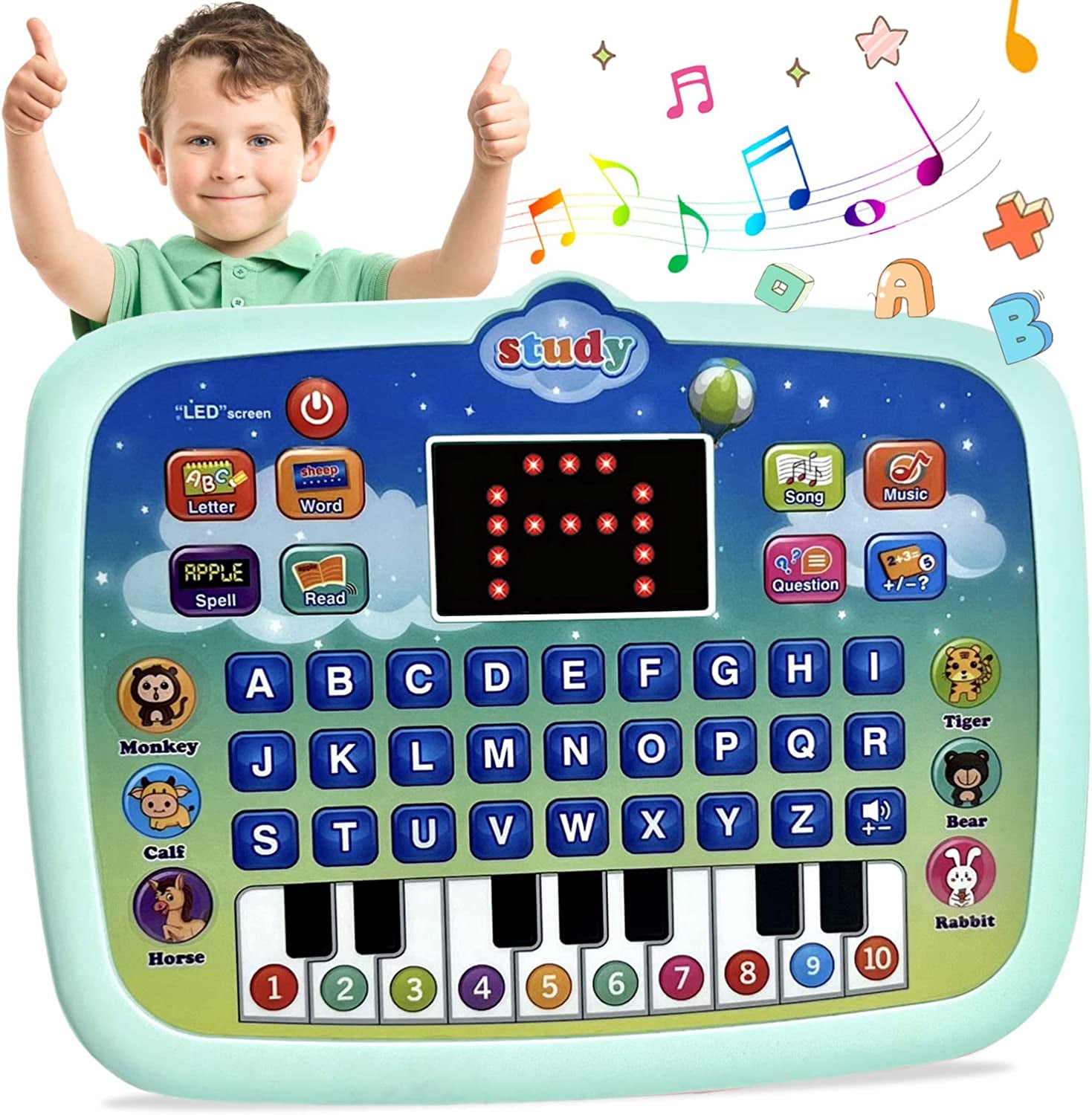 YIYOUZQT Toddler Interactive Educational Learning Toy, Green - Walmart.com