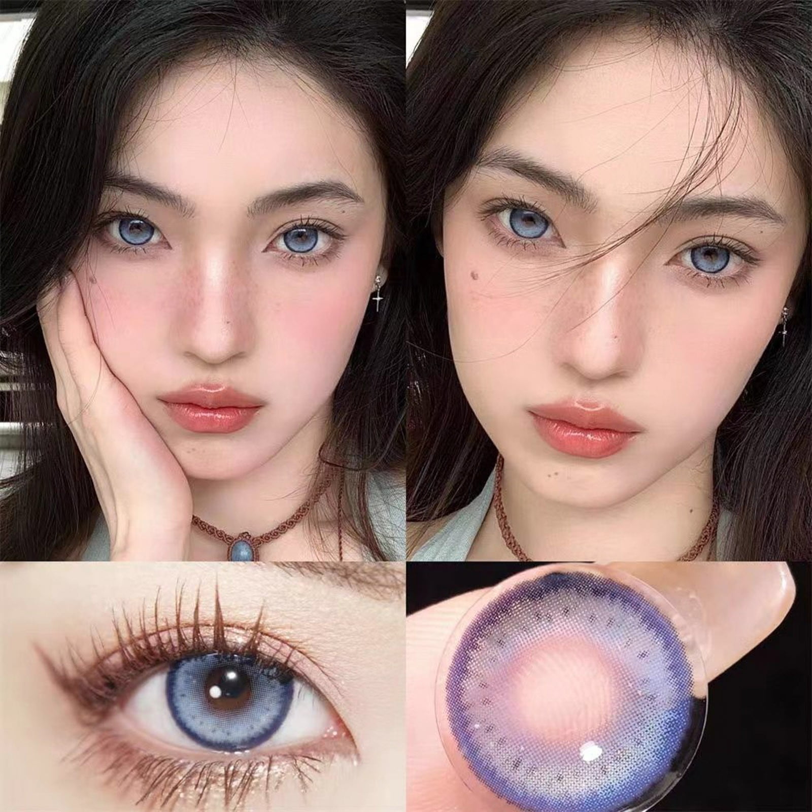 Colored Contact Lenses Holder Box Portable Color Contacts Lens Case ...