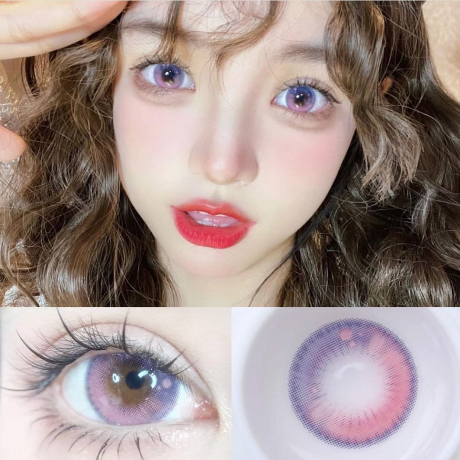 Colored Contact Lenses Holder Box Portable Color Contacts Lens Case ...