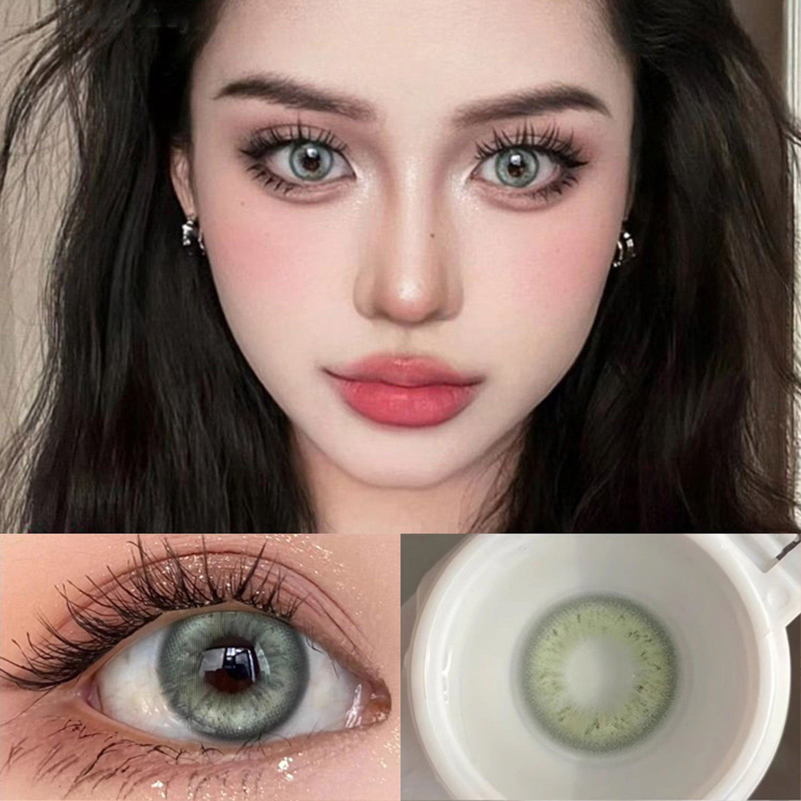 Colored Contact Lenses Holder Box Portable Color Contacts Lens Case ...