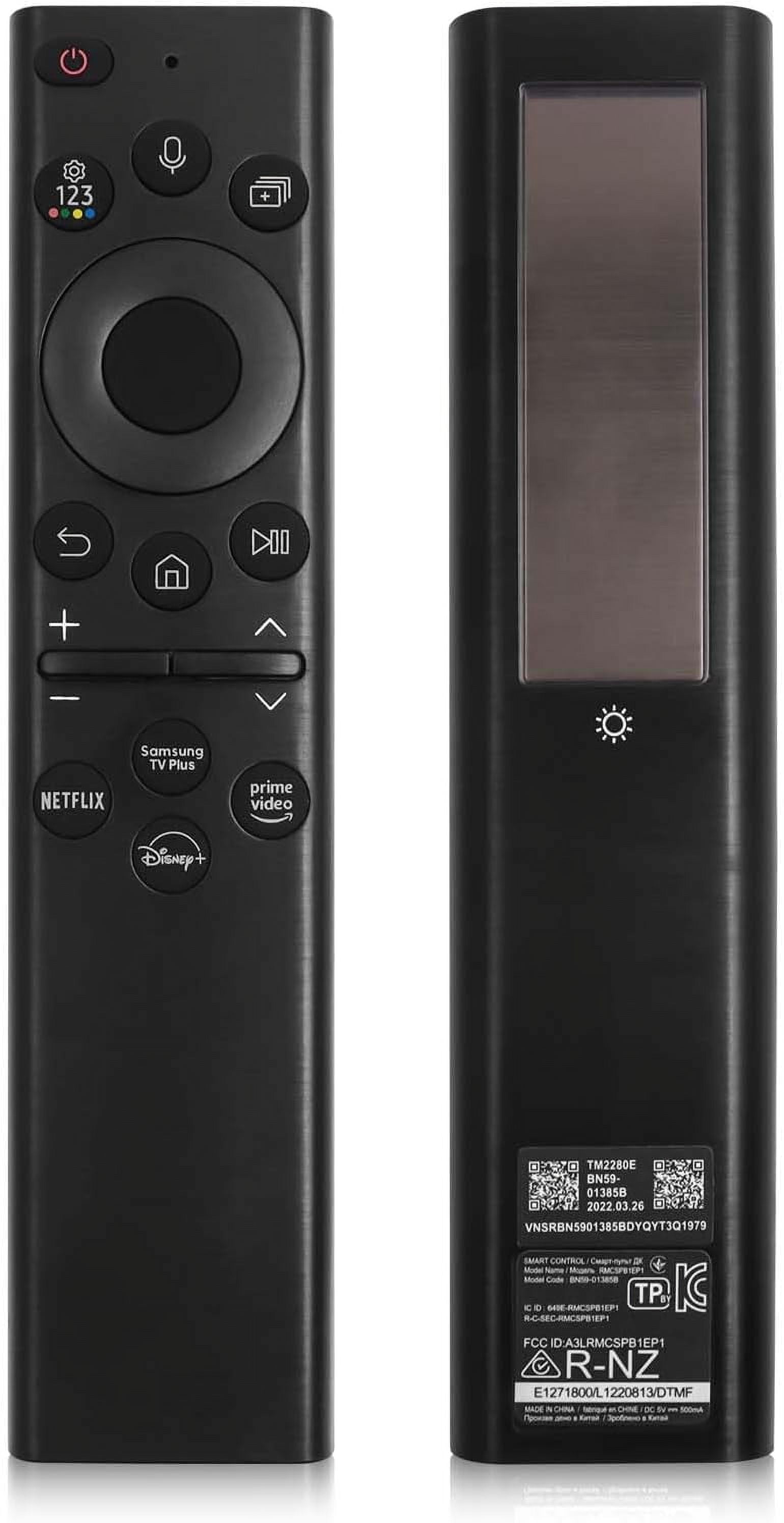 YIYUN Solar-Powered Voice Remote for Samsung Smart TVs – Bluetooth ...