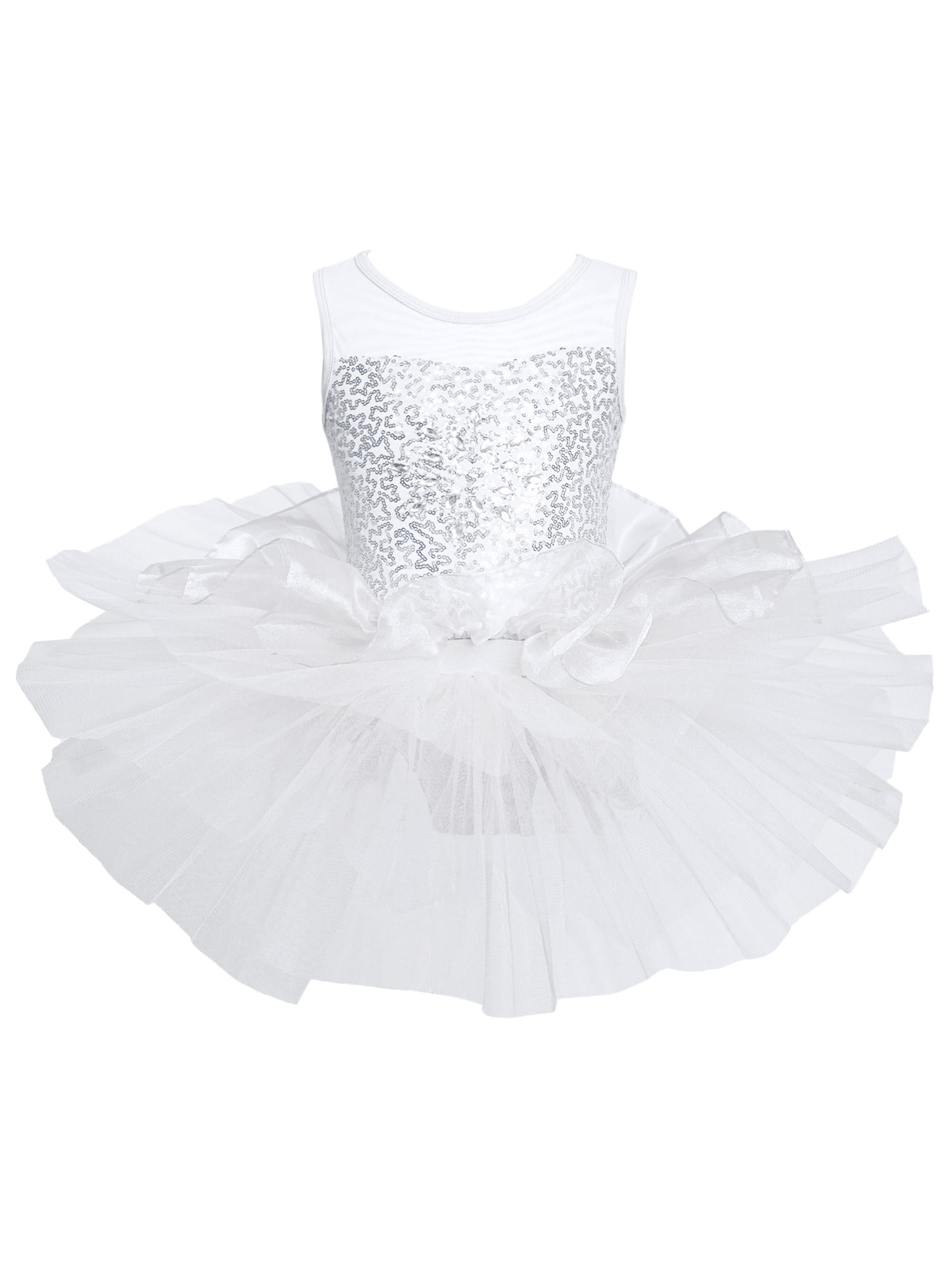 YIZYIF Big & Little Girls Ballet Dance Tutus Ballerina Sleeveless Dance ...