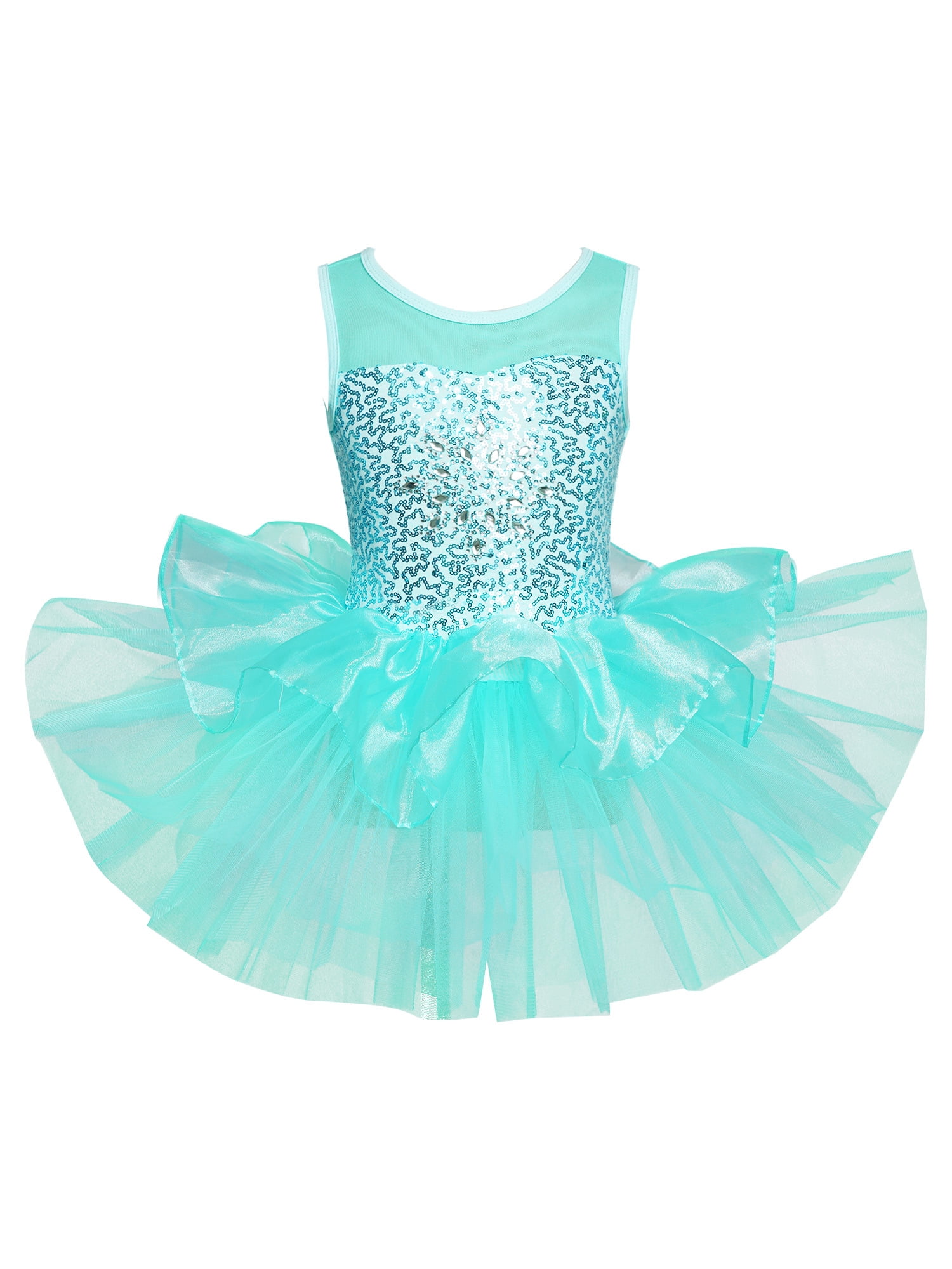YIZYIF Big & Little Girls Ballet Dance Tutus Ballerina Sleeveless Dance ...