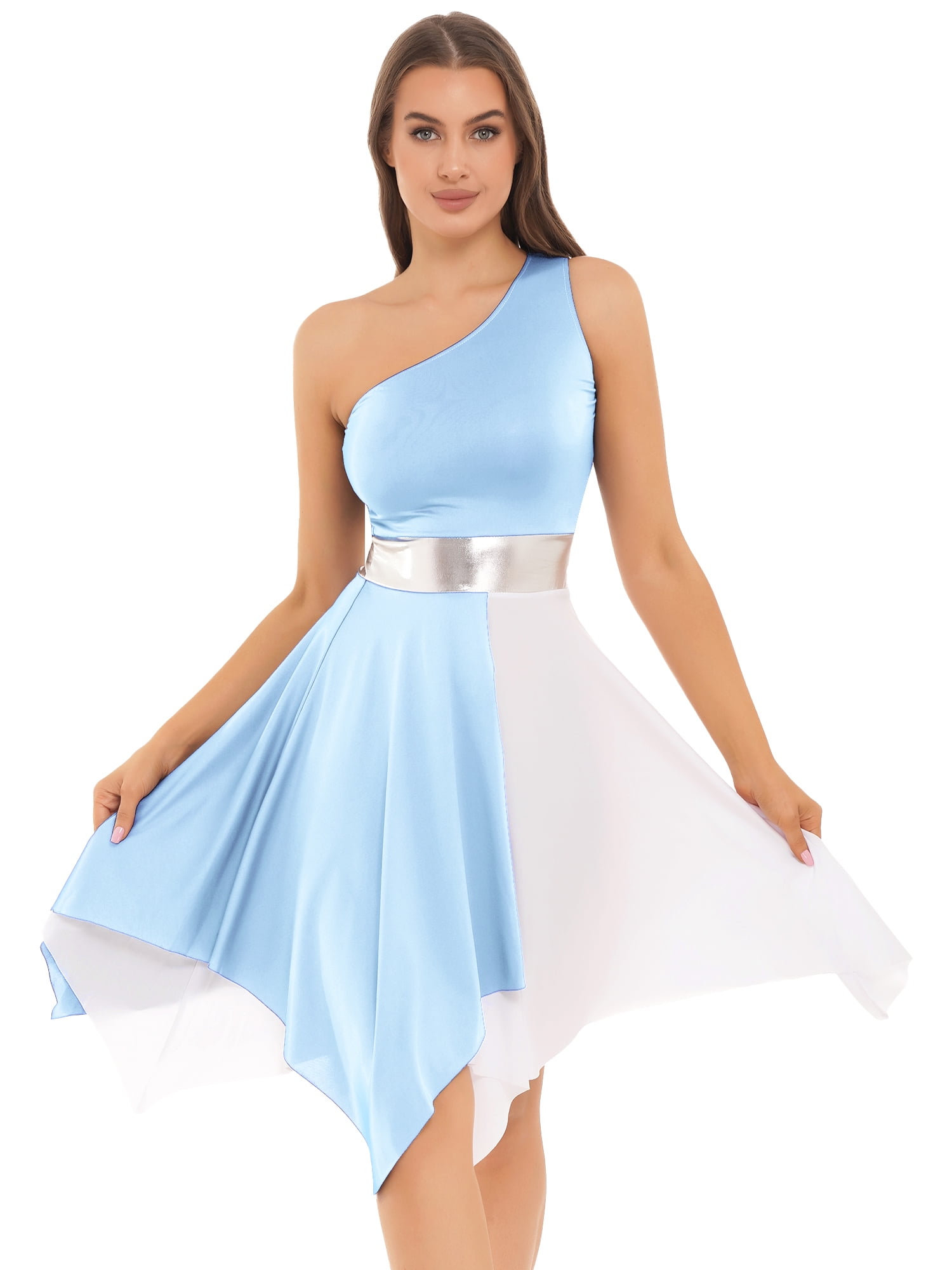 YIZYIF Womens Liturgical Praise Lyrical Dance Costume Sleeveless ...