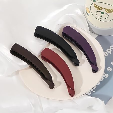 YJ 6 Pcs Banana Hair Clips for Women Thin HairStrong Holder 43 Ponytail ...