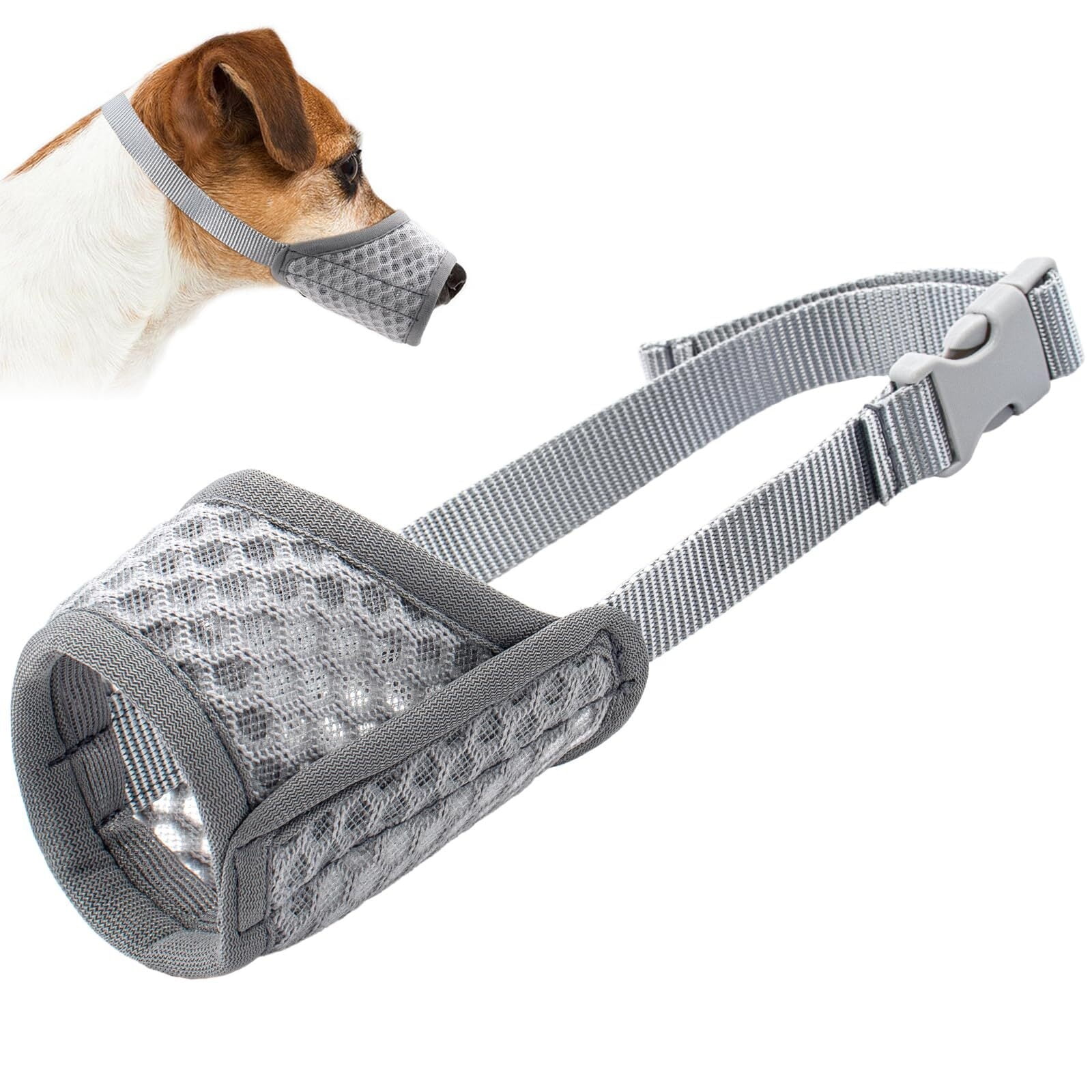 YJ Dog Muzzle for Small Medium Large Sized Dog, Soft Mesh Muzzles for ...
