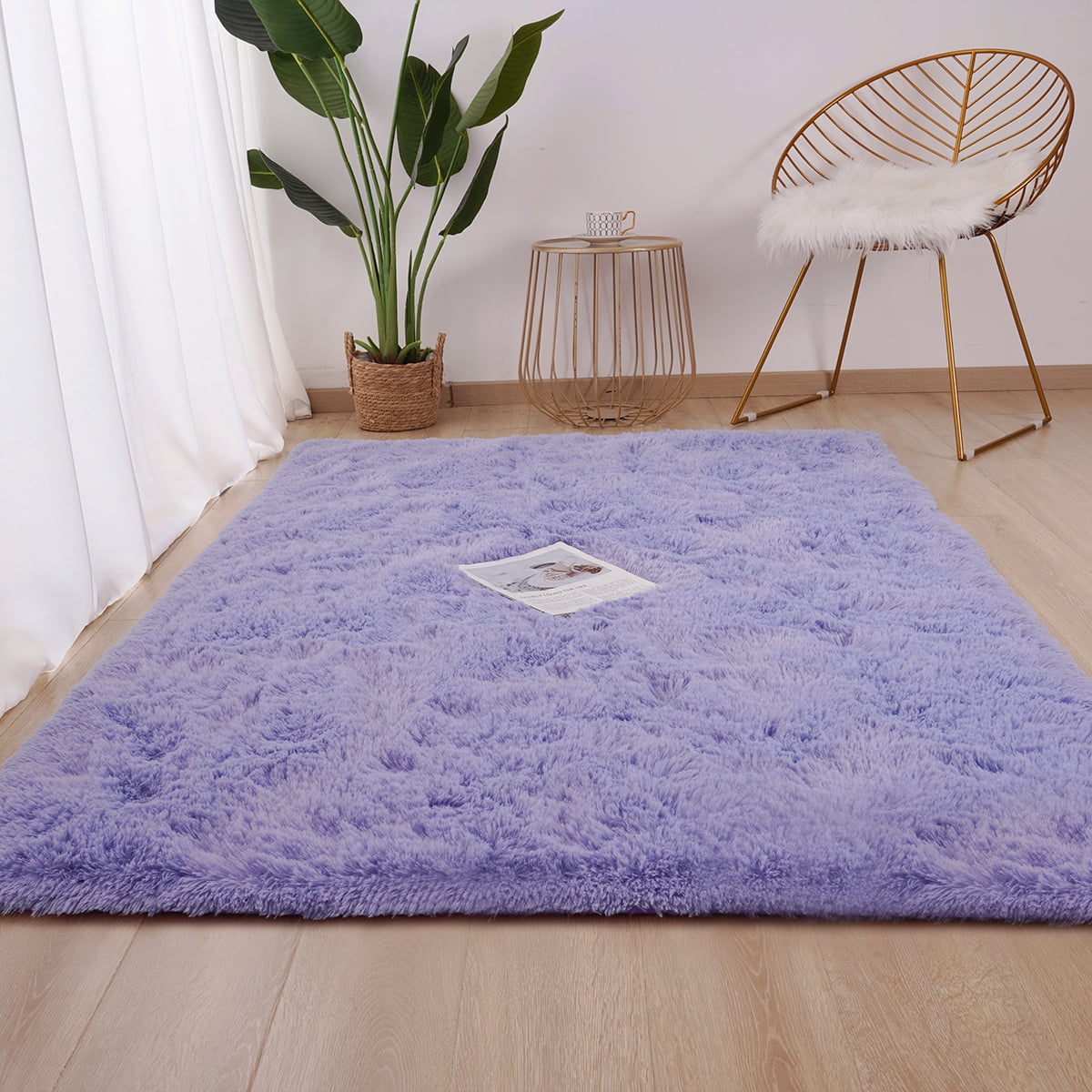 YJ.GWL Soft Area Rugs Shag Carpet Fluffy Rug for Living Room Bedroom ...