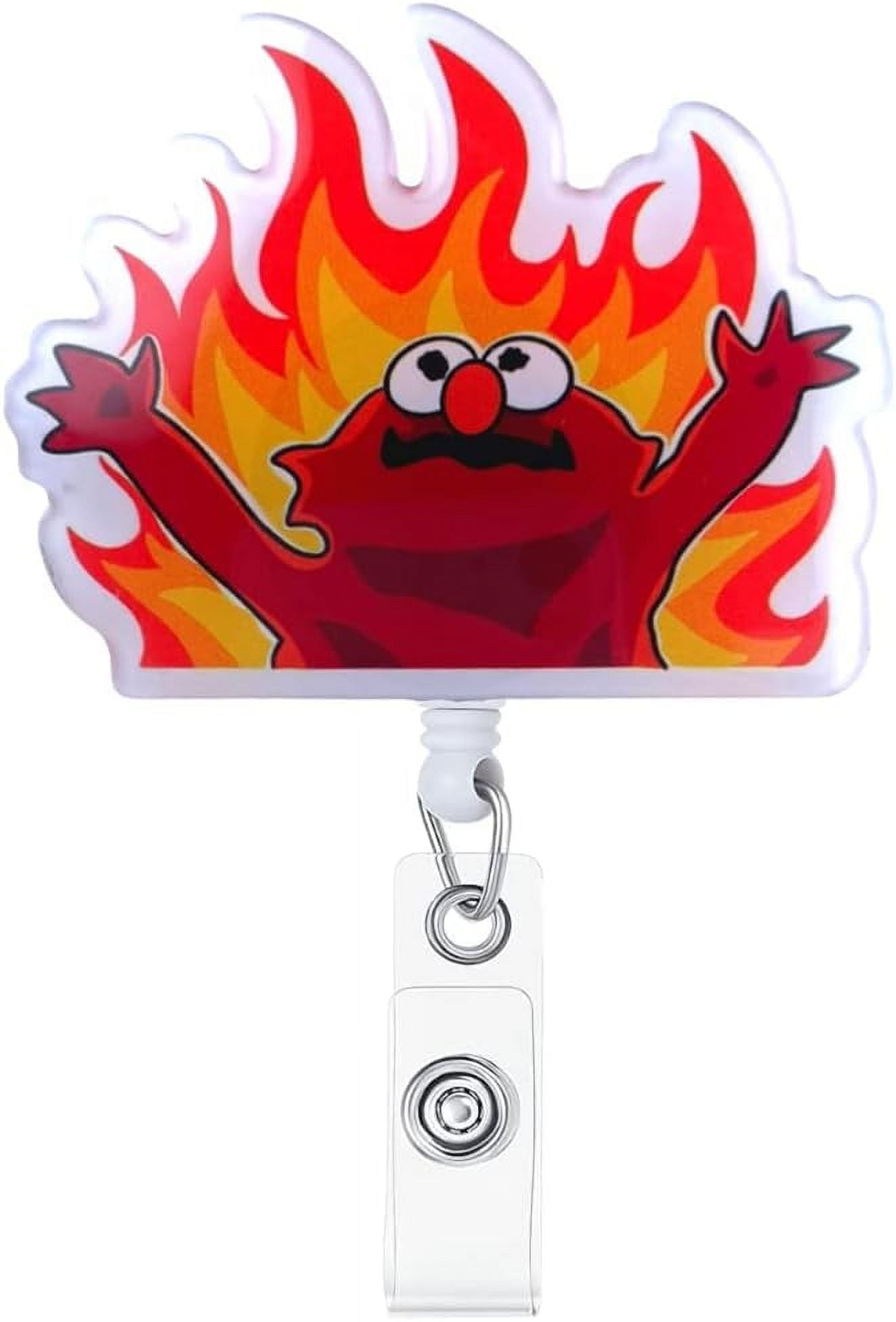 YJ PREMIUMS 1pc (Hellmo) Badge Reel Holder Retractable with Name Tag ID ...