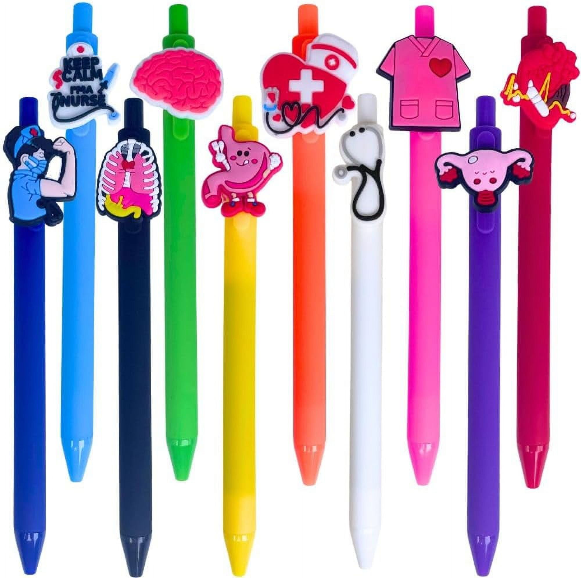 YJ Premiums Nurse Push Pen, Blue Ink, 10 Count - Walmart.com