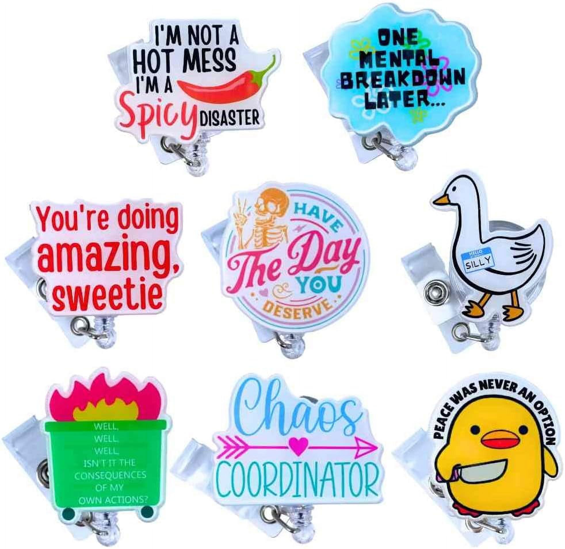 25 Pack of Premium Name Tag Badge Holders with Lanyards (Horizontal) by ...