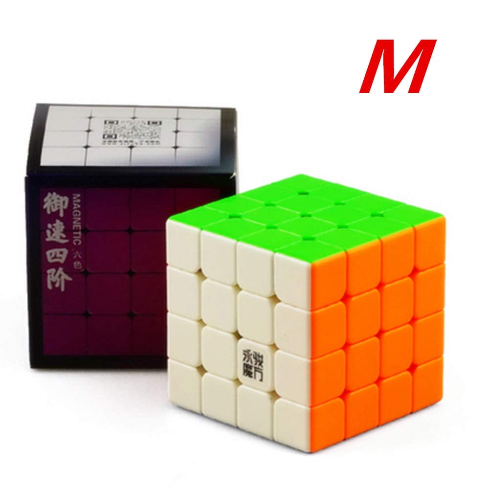 YJ YuSu V2 M 4x4x4 Stickerless Magnetic Magic Cube Speed Cube - Walmart.com