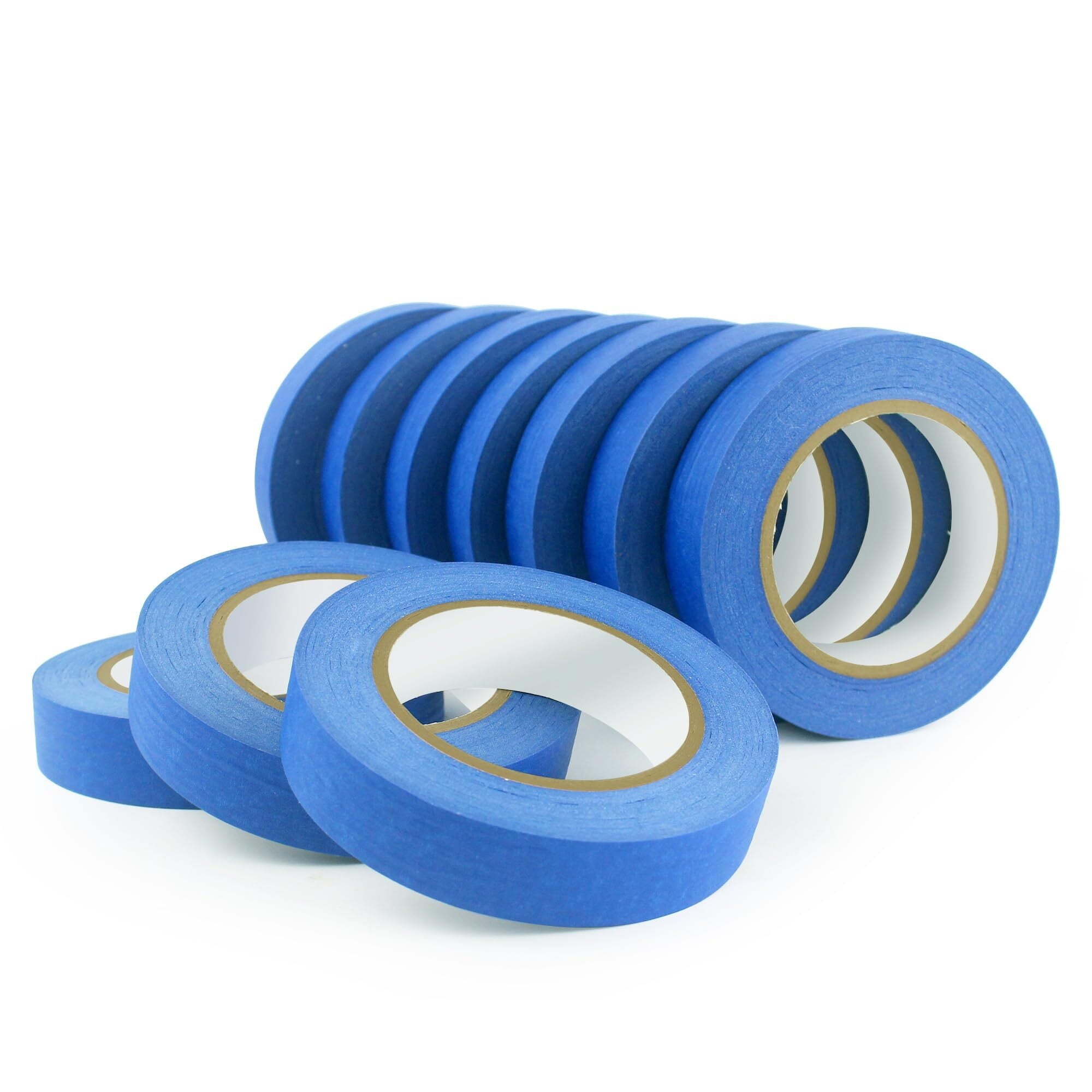 YJD 10 Rolls of Masonite Tape, Painter's Tape 1 inch x 55 yards, mild ...