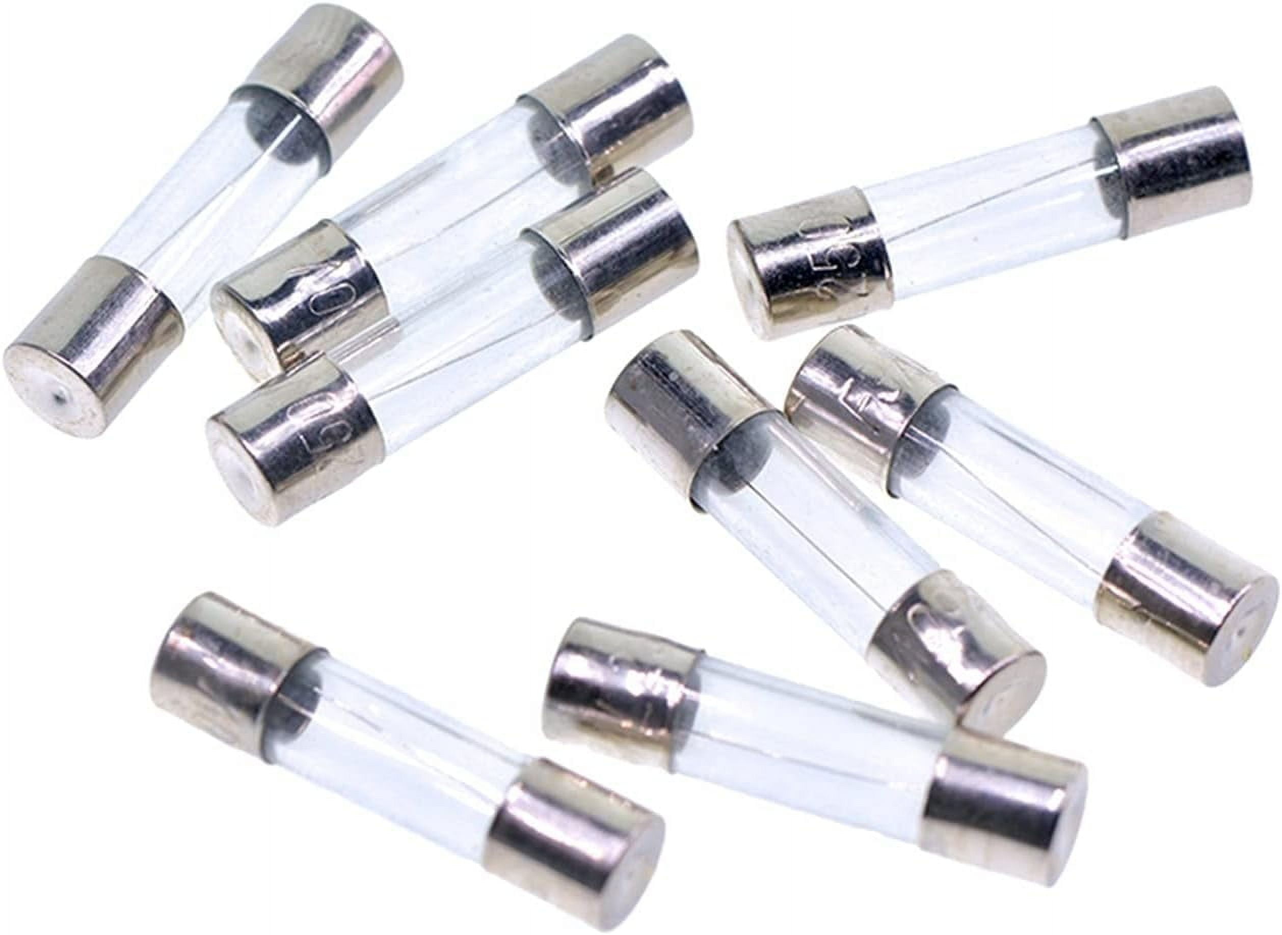YJEGTWJA Fuse 10pcs/lot 5 * 20mm 6 * 30mm Fast Blow Glass Tube Fuses 5x20 6x30 mm 250V 0.5 1 2 3 ...