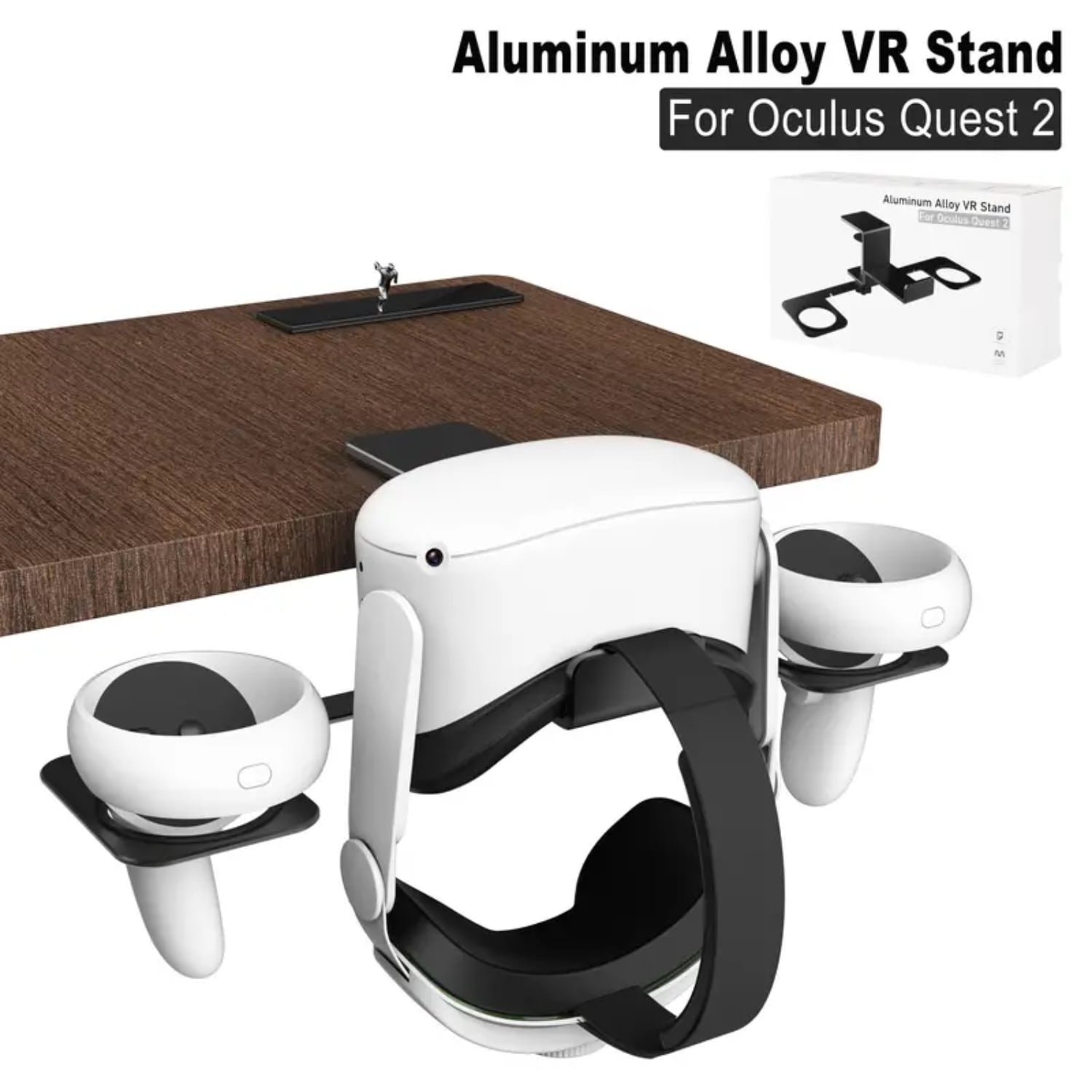 YJHBCYWM Metal VR Headset Stand For Oculus Quest 2 Controller Mount ...