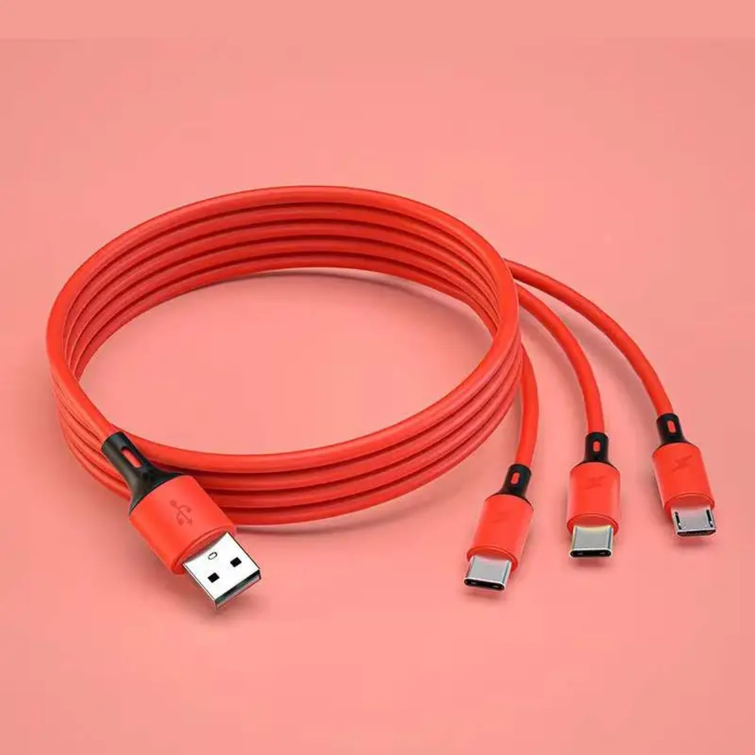 YJHBCYWM data line Liquid Silicone Three In One Data Cable ...
