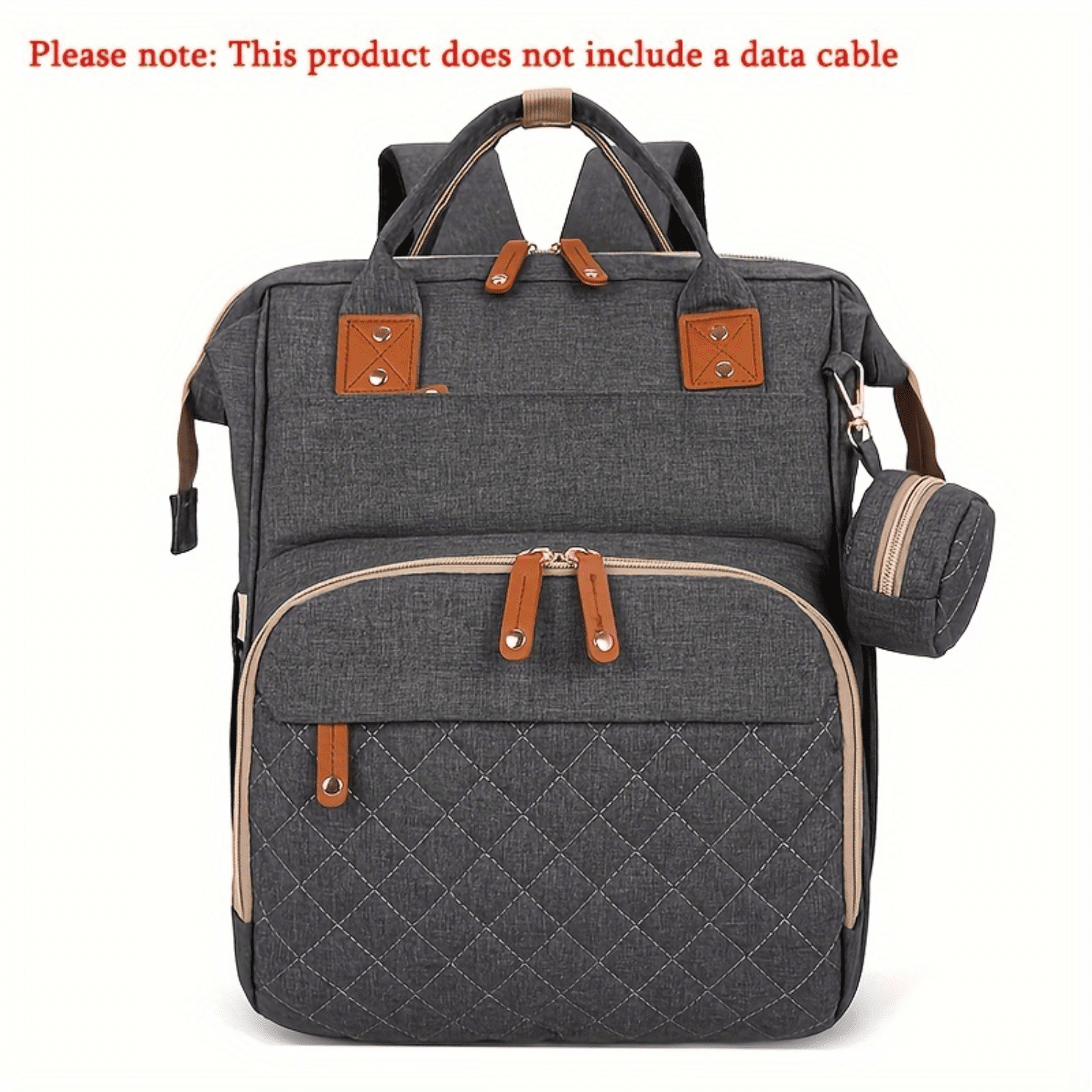 YJHBRCYWM Stylish Embroidered Mommy Backpack - Spacious Diaper Bag with ...