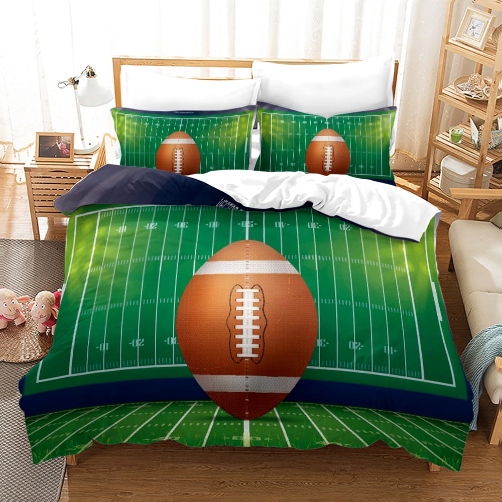 YJHDM 3D Rugby Bedding Set Sports Duvet Cover Pillow Case 2/3pcs ...