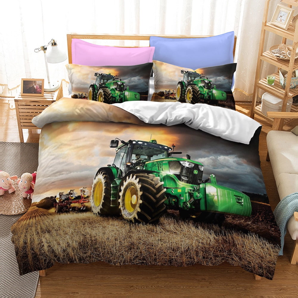 YJHDM Agricultural Vehicle Bedding Set Large Mechanical Duvet Cover ...