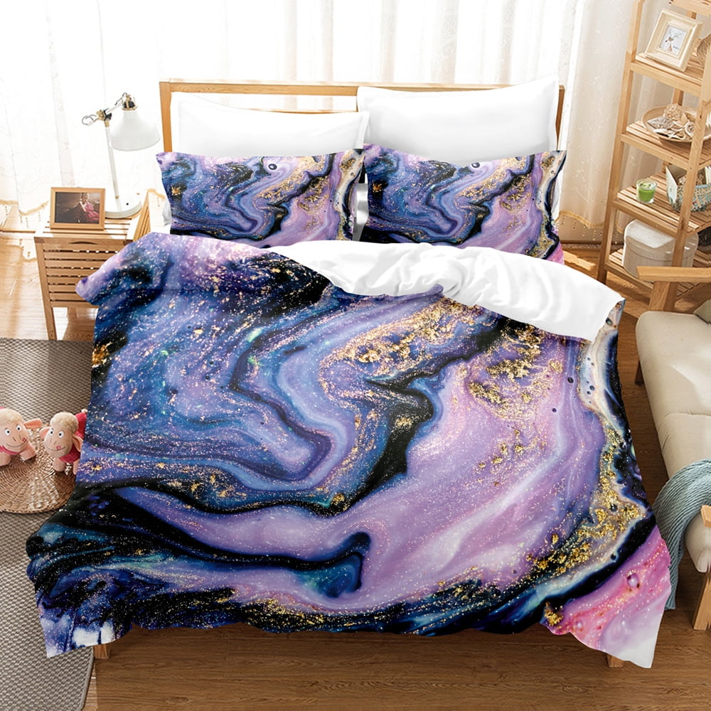 YJHDM Flowing Sand Bedding Set 3D Printed Duvet Cover Pillow Case 2 ...