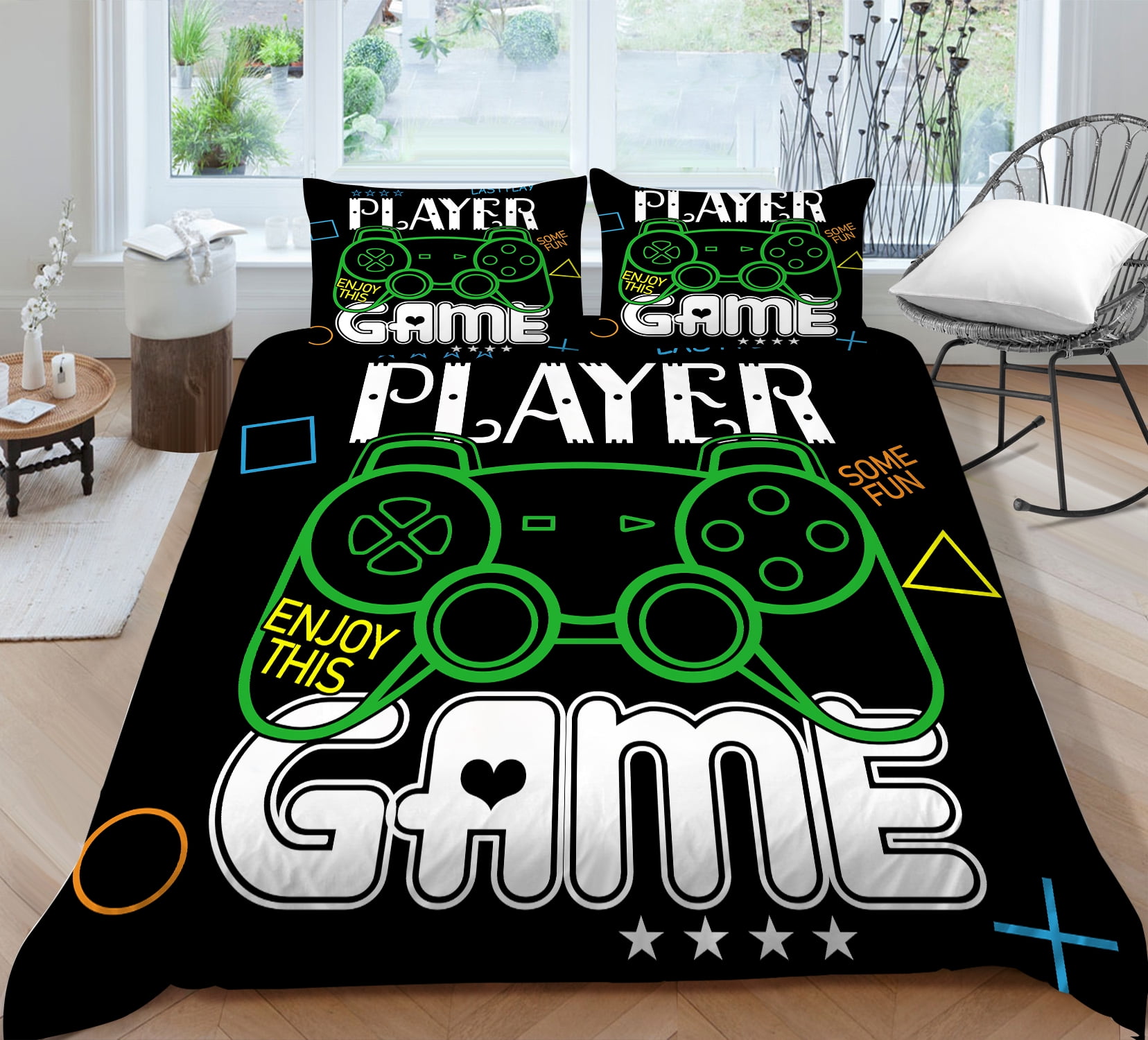 YJHDM Game Controller Bedding Set 3D Gaming Down Duvet Cover ...