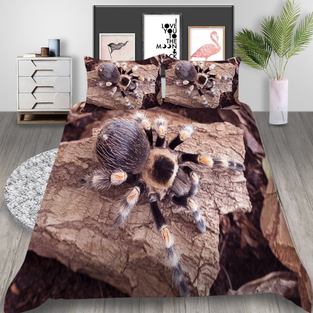 YJHDM Spider Bedding Set 3D Animal Duvet Cover Pillowcase 2/3pcs ...