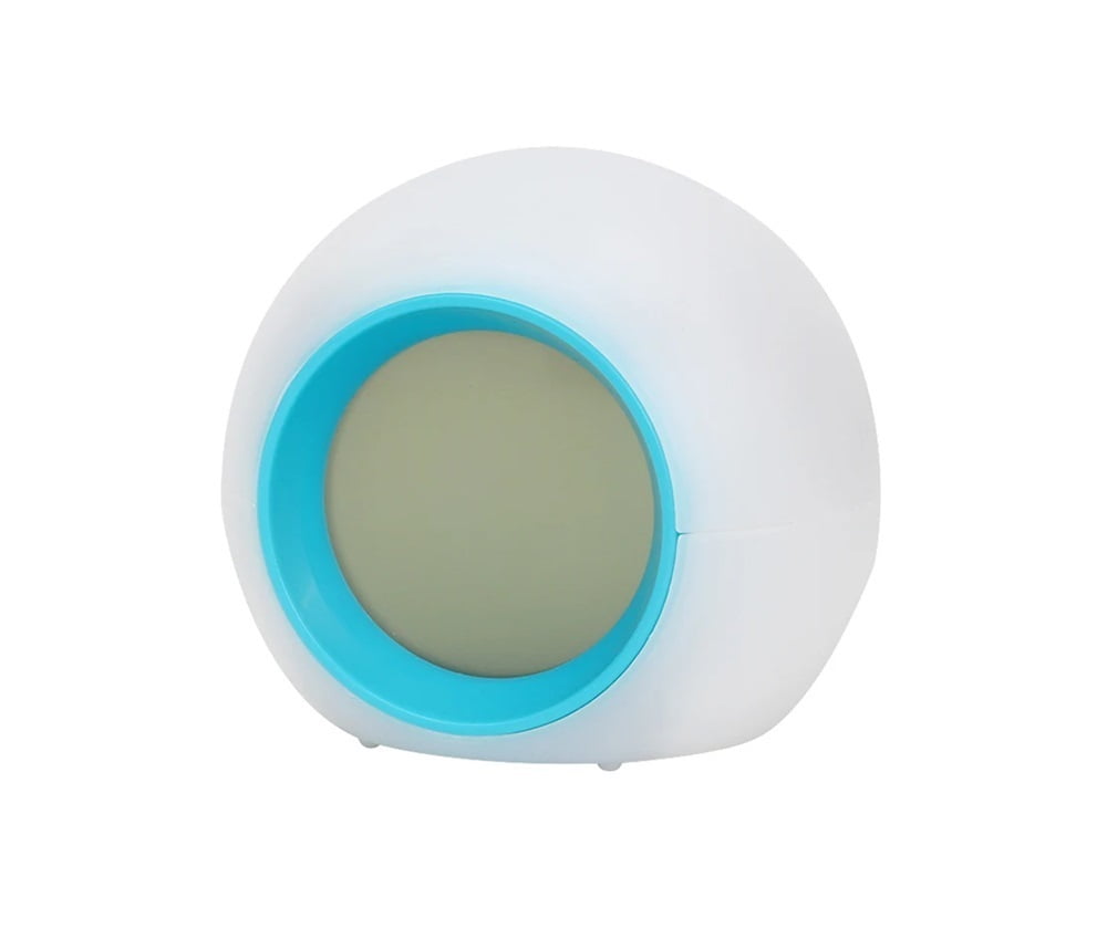 YJIN Creative 7 Colorful Round LED Light Alarm Clocks Time Date Display ...