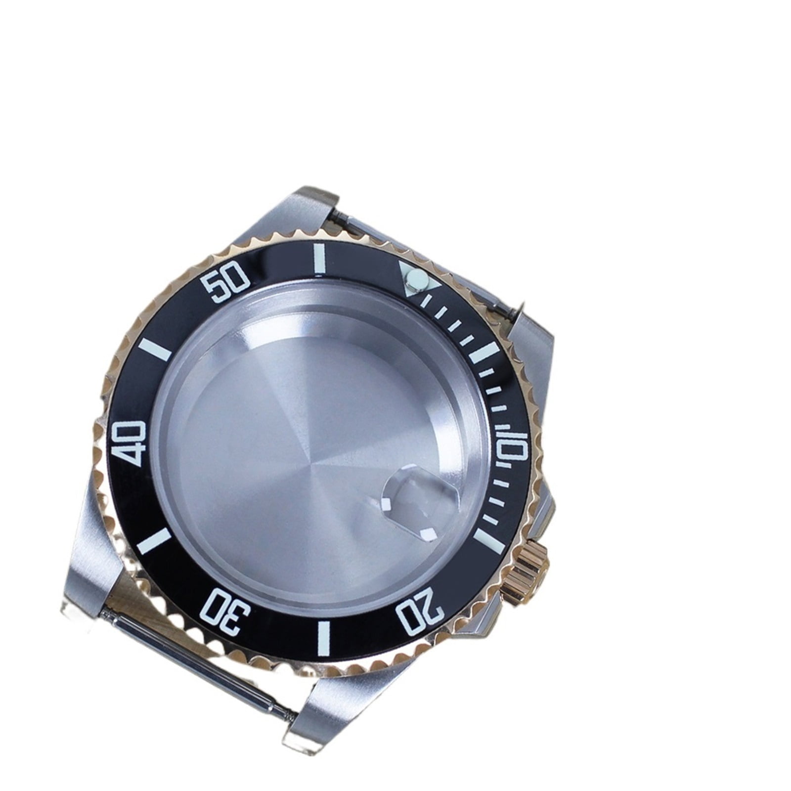 YJIND 40mm Sub Dive Luminous Bezel Watch Case 20atm Sapphire Glass For ...