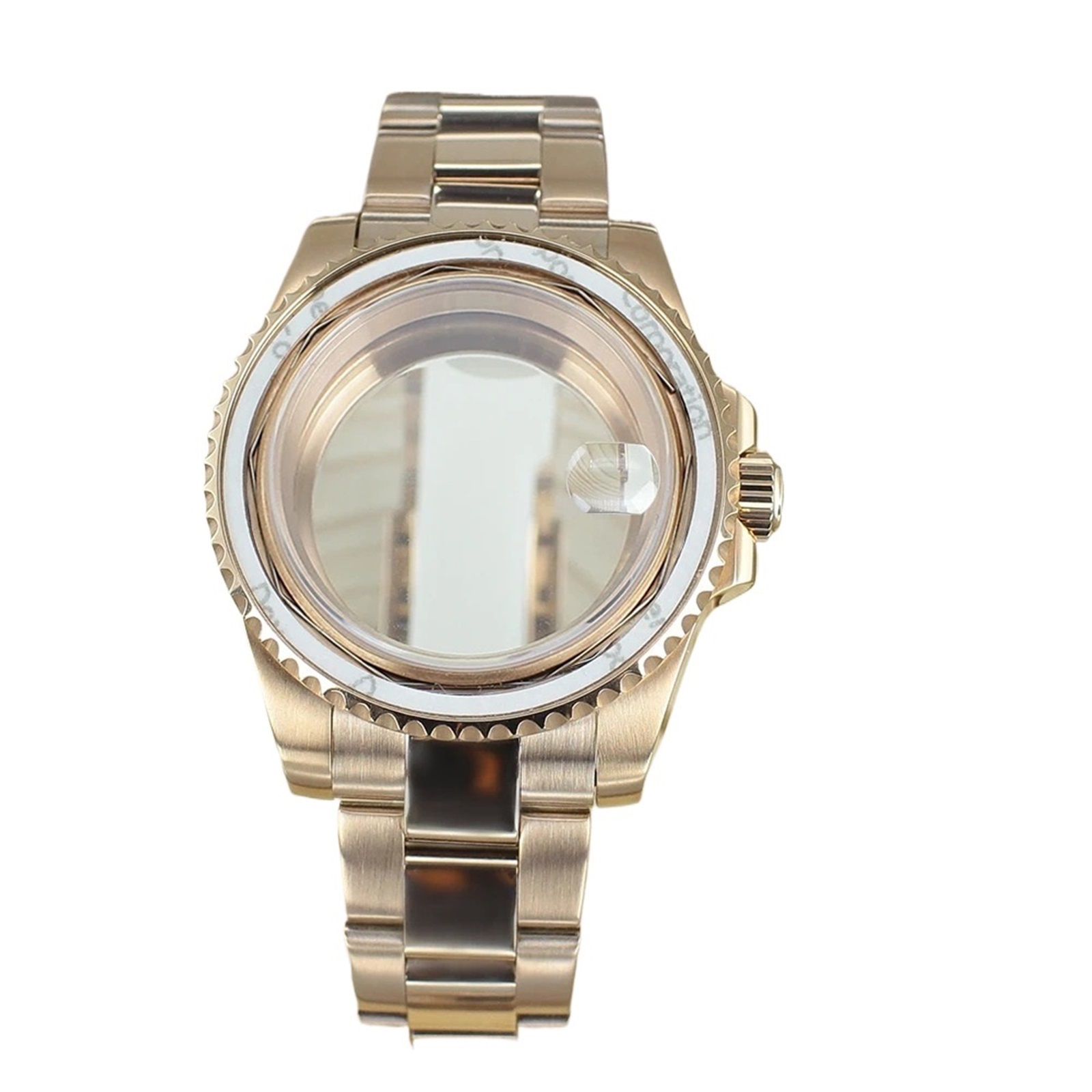 YJIND 40mm Watch Case Design Brushed Bands Sapphire For NH35 NH36 NH34 ...