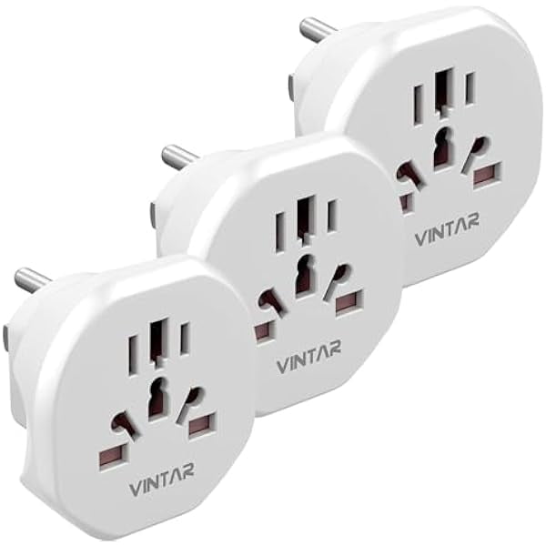 YJJSKEJI 3 Pack World to US Travel Plug Adapter, European UK to US Plug ...