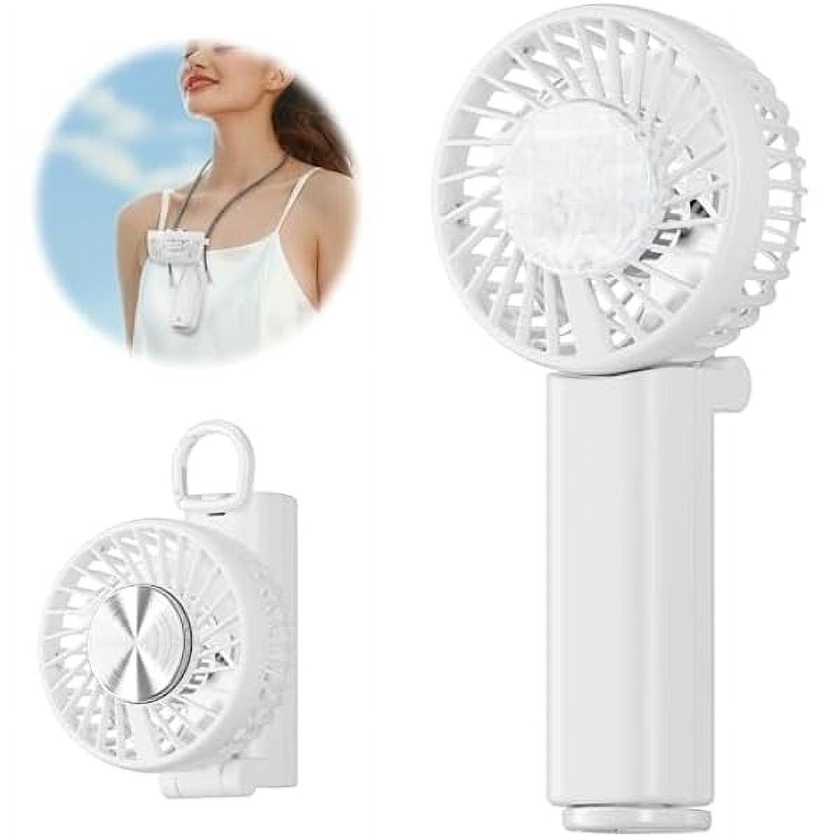 YJJSKEJI 5000mAh Handheld Cooling Fan, Mini Portable AC Fan ...