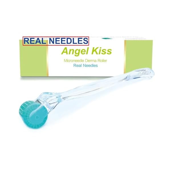 YJJSKEJI Derma Roller Real Needles - 0.30mm Microneedling Roller with ...