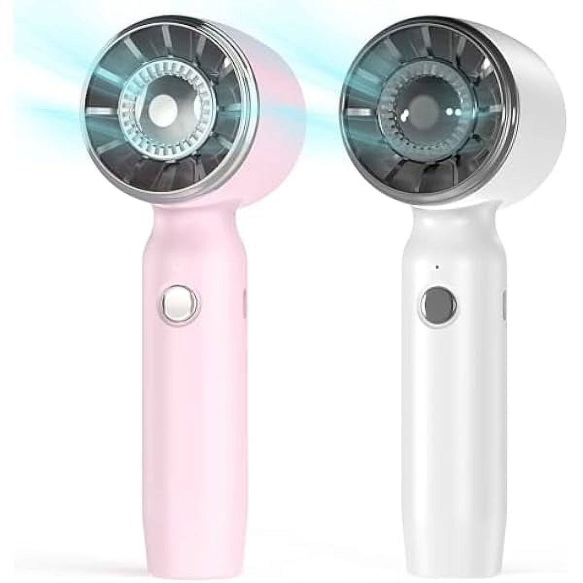 YJJSKEJI Handheld Mini Fan, 2 PACK Portable Turbo Fan, Recharged ...