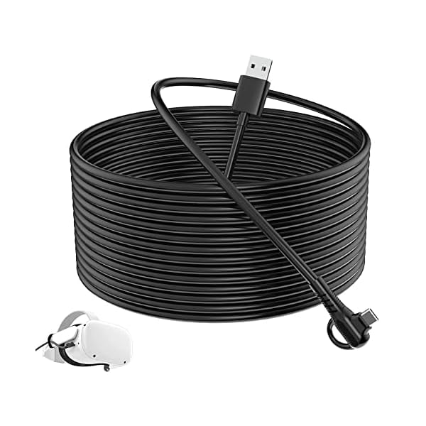YJJSKEJI Long Link Cable for Quest 3/2/Quest, 16.4ft/5m USB C 3.2 Gen1 ...