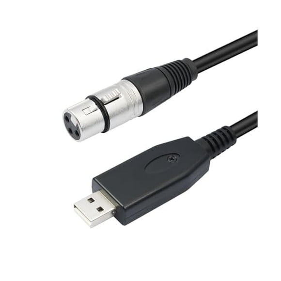 USB to XLR Microphone Converters and Audio Cables for Recording