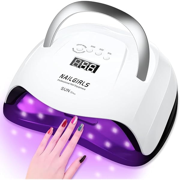 YJJSKEJI UV LED Nail Lamp,168W Fast Curing LED UV Light for Gel Nails ...