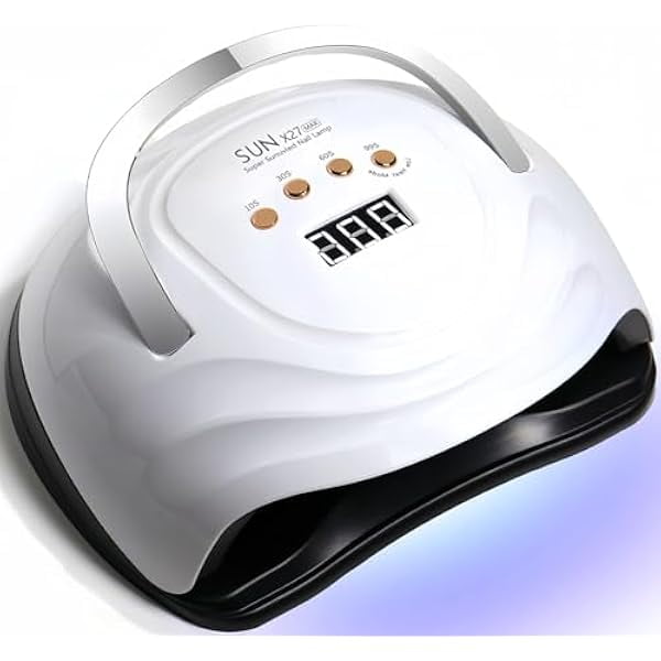 YJJSKEJI UV LED Nail Lamp with 81 Beads, 380W Nail Curing Lamps for Gel ...