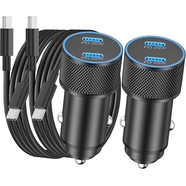 YJJSKEJI for iPhone 16/15 Pro Max Car Charger, 2-Pack 40W Dual Port ...