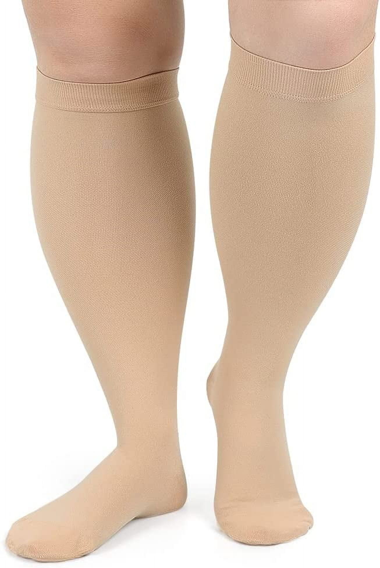 YJJWYY Plus Size Compression , 20-30 mmHg Compression for Women & Men ...