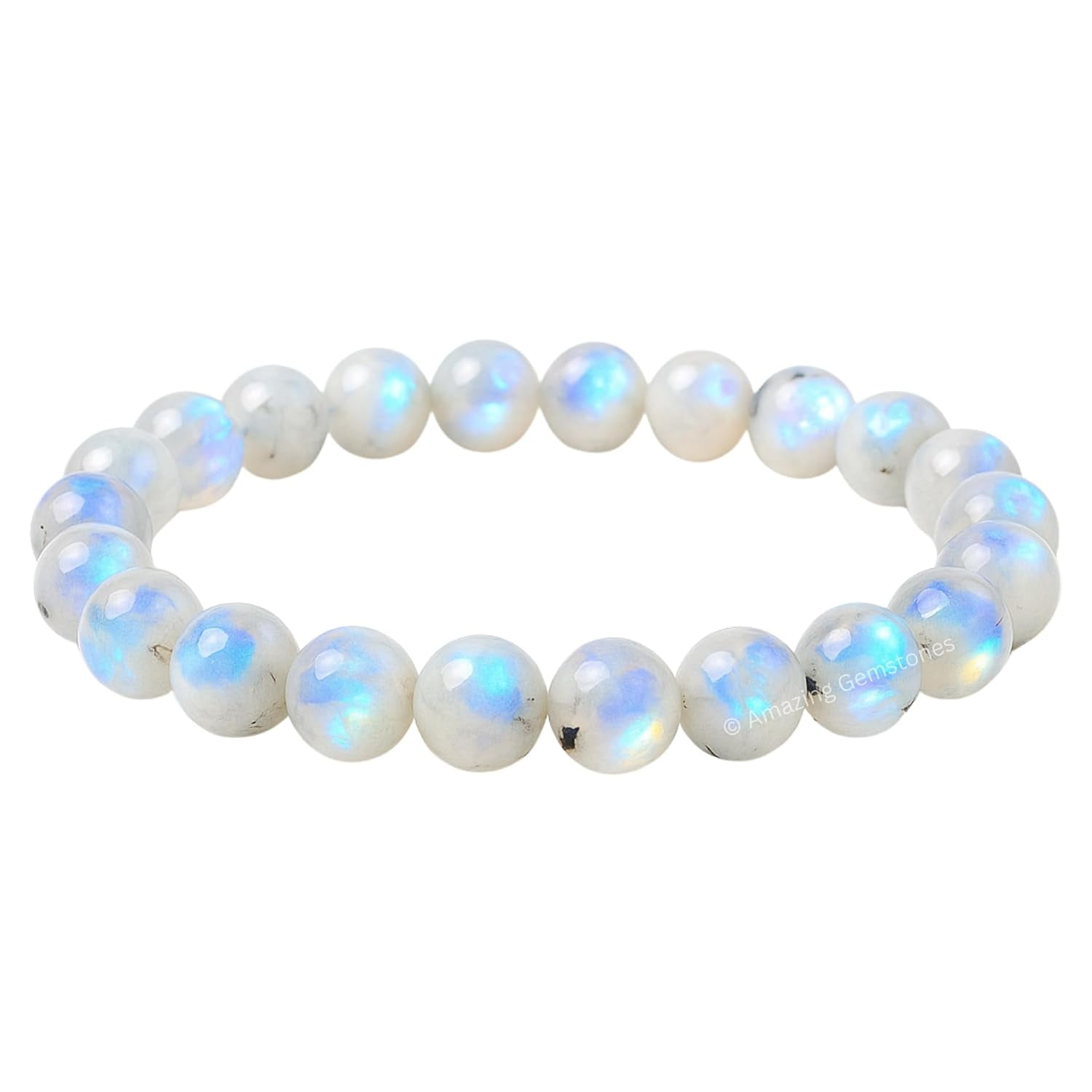 YJJWYY Rainbow Moonstone Bracelet for Women Men's Gifts - Protection ...