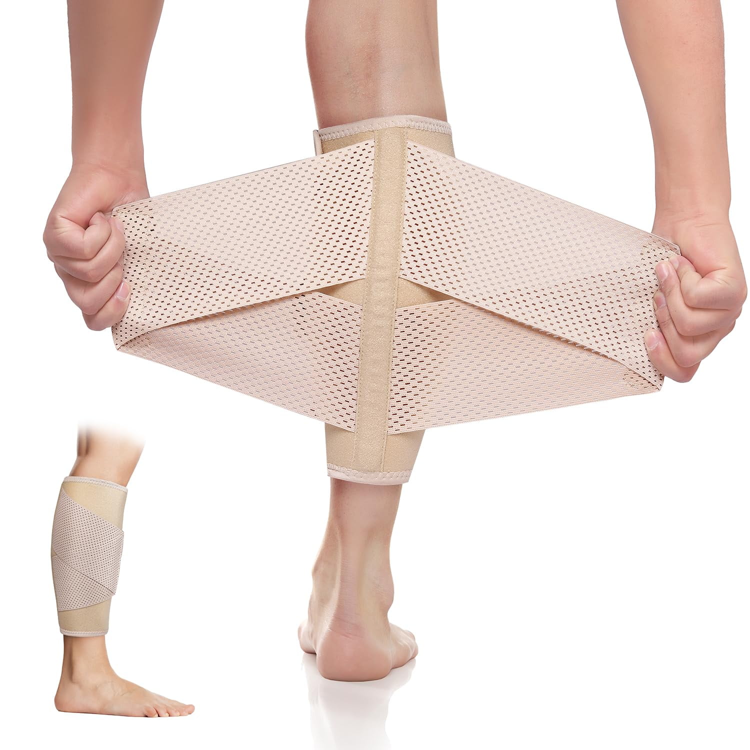 YJJWYY Swollen Lower Leg Calf Compression Brace for Swelling for Women ...
