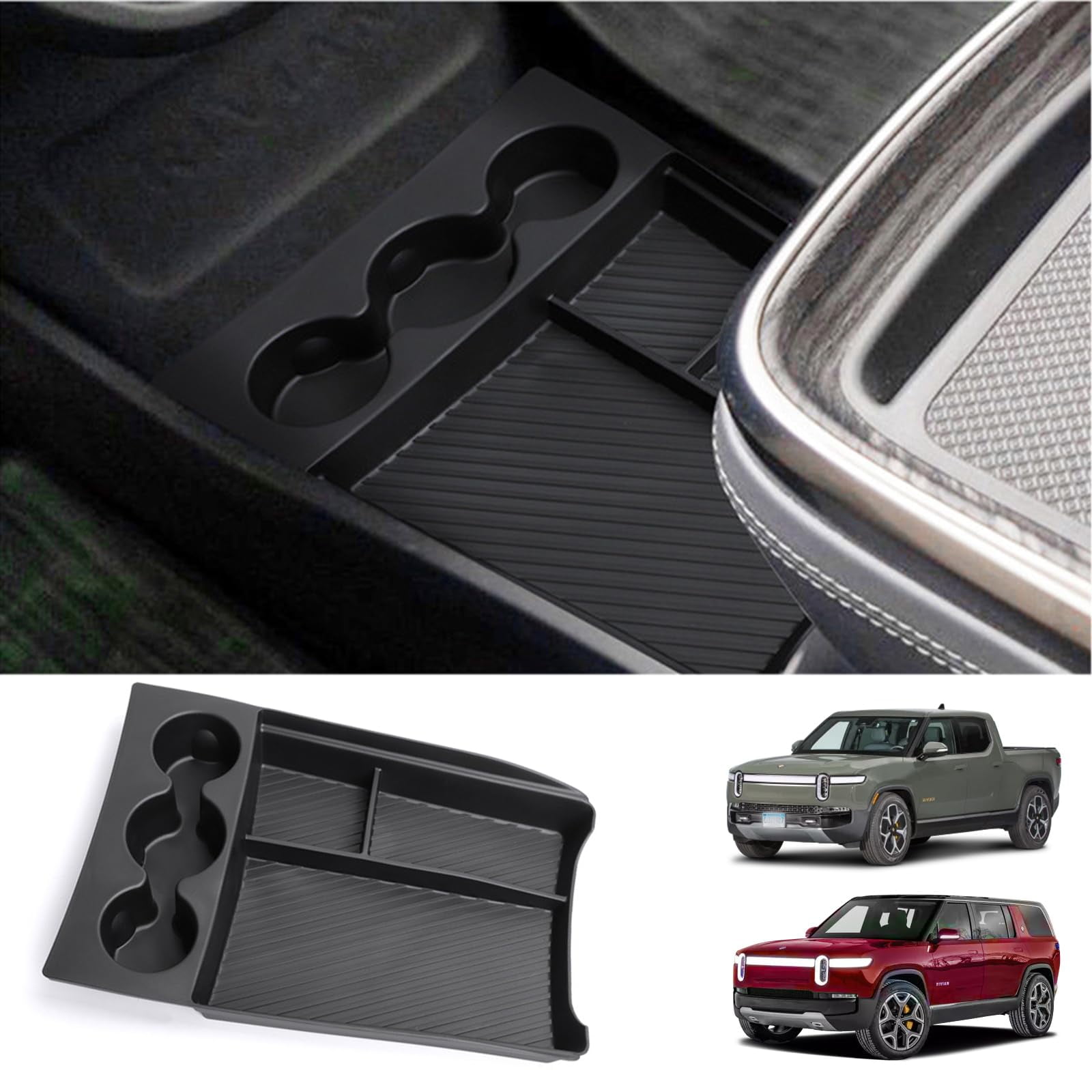 YJMOTOR for Rivian r1t r1s 2022 2023 2024 Lower Center Console ...