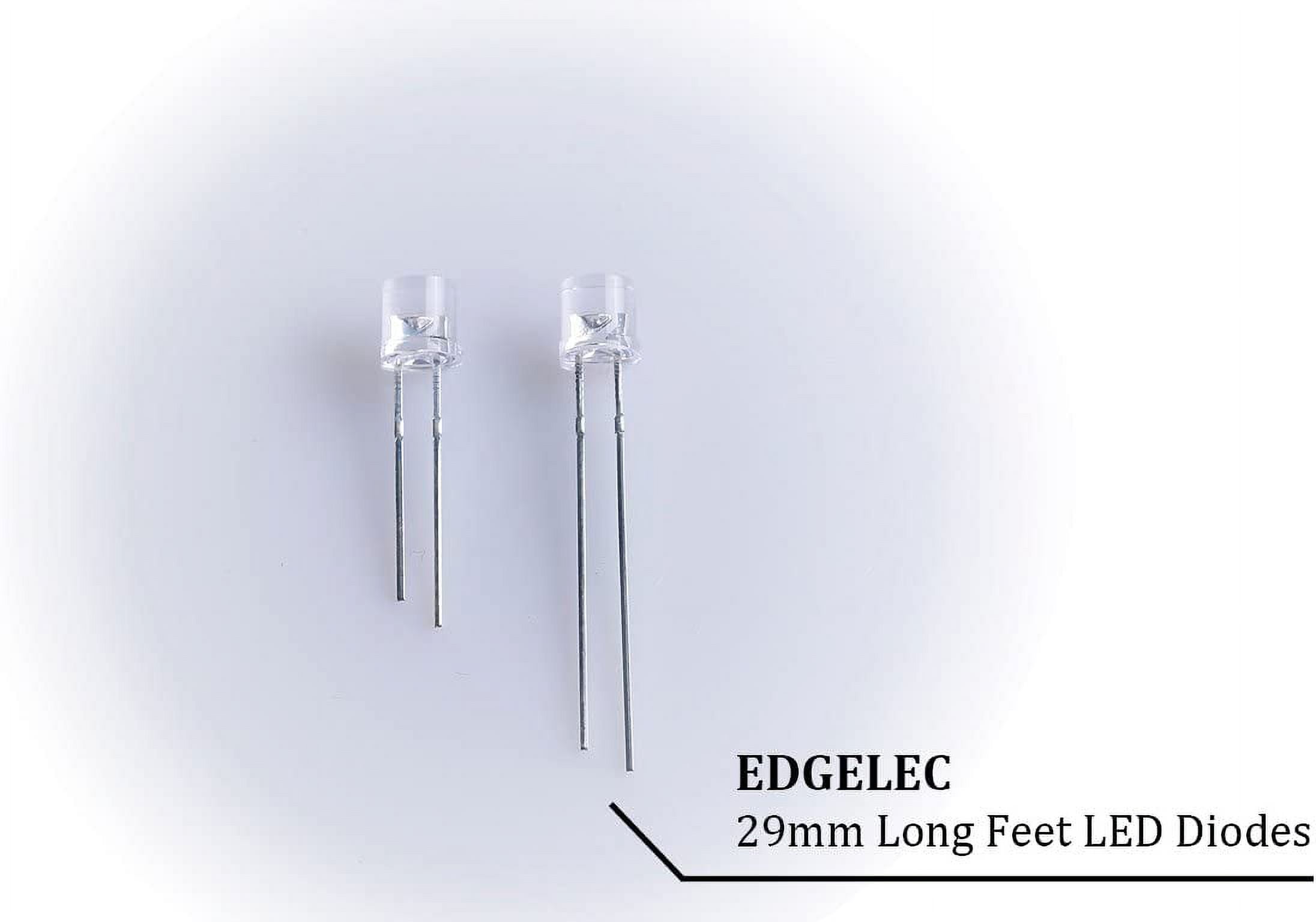 YJYASX-100pcs 3mm Yellow Blinking LED Diodes 1.5Hz Flash (Single Color ...