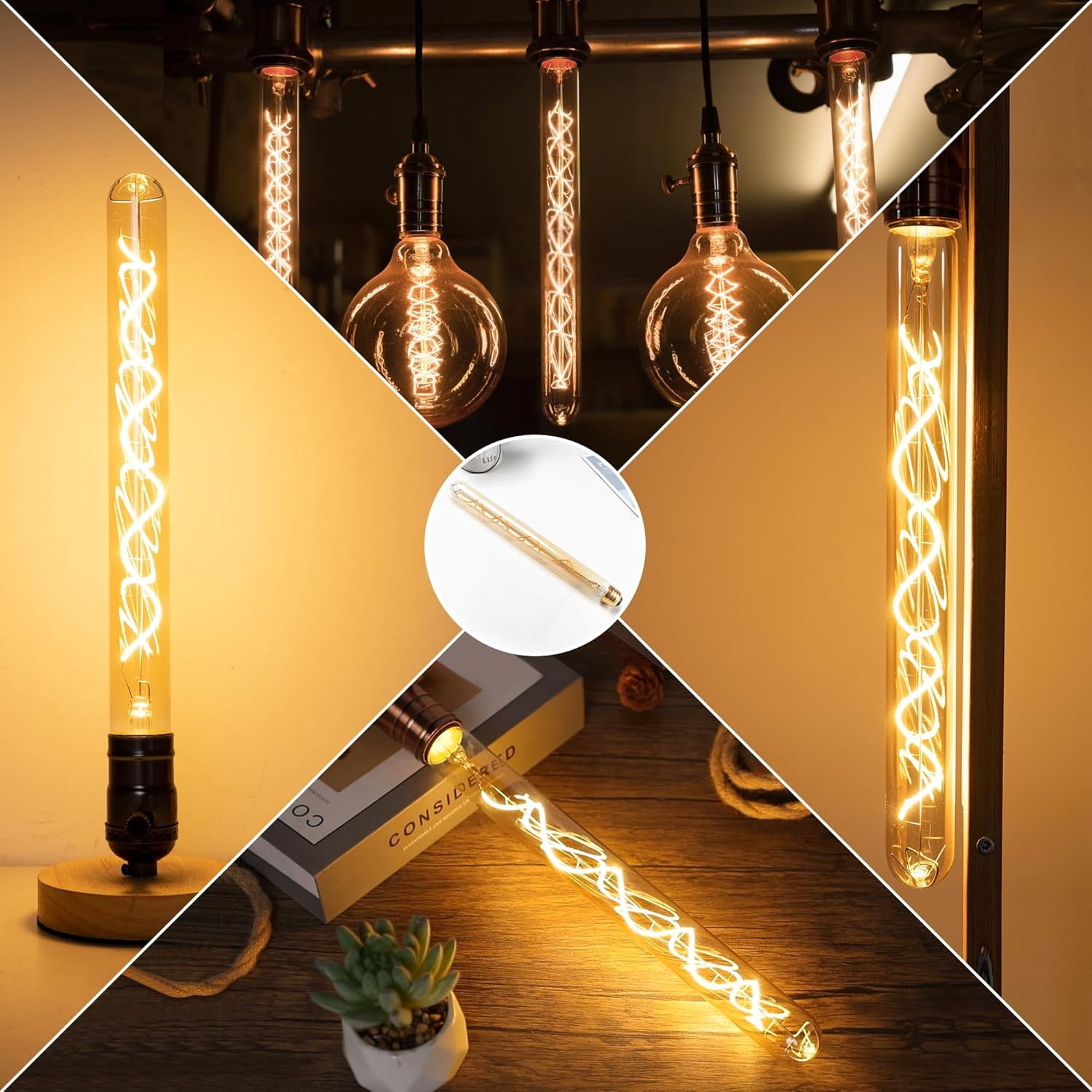 YJYASX-11.8inch Long Light Bulbs 40 Watt,E26 Tubular Light Bulbs, 4W ...