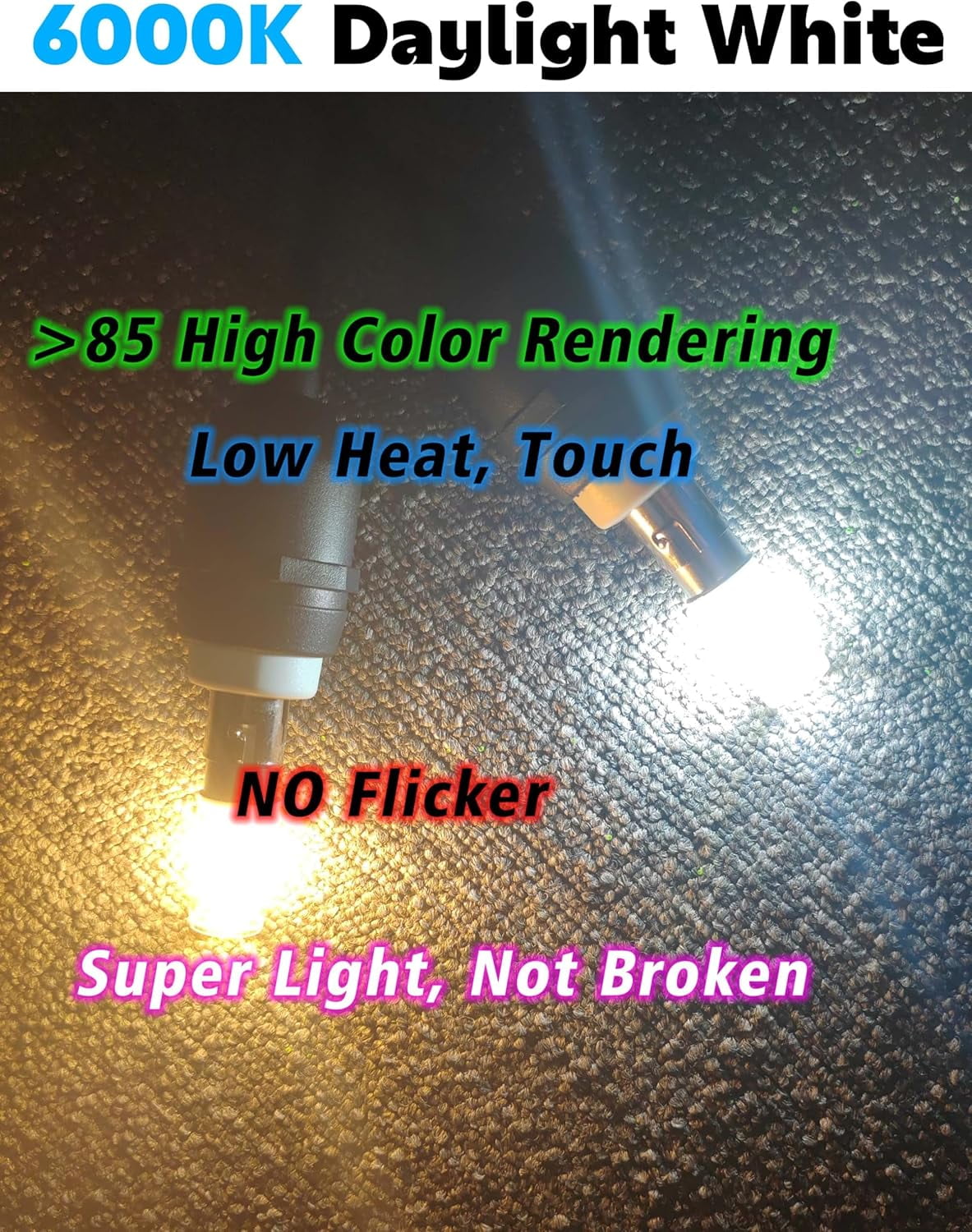 YJYASX-1156 BA15S LED Bulbs 12-24V, 1141 1003 7506 6000K Daylight White ...