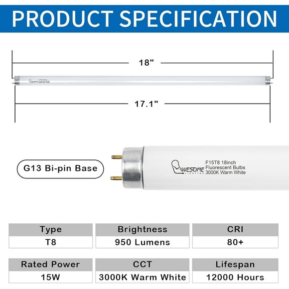F15T8 CW Bulbs
