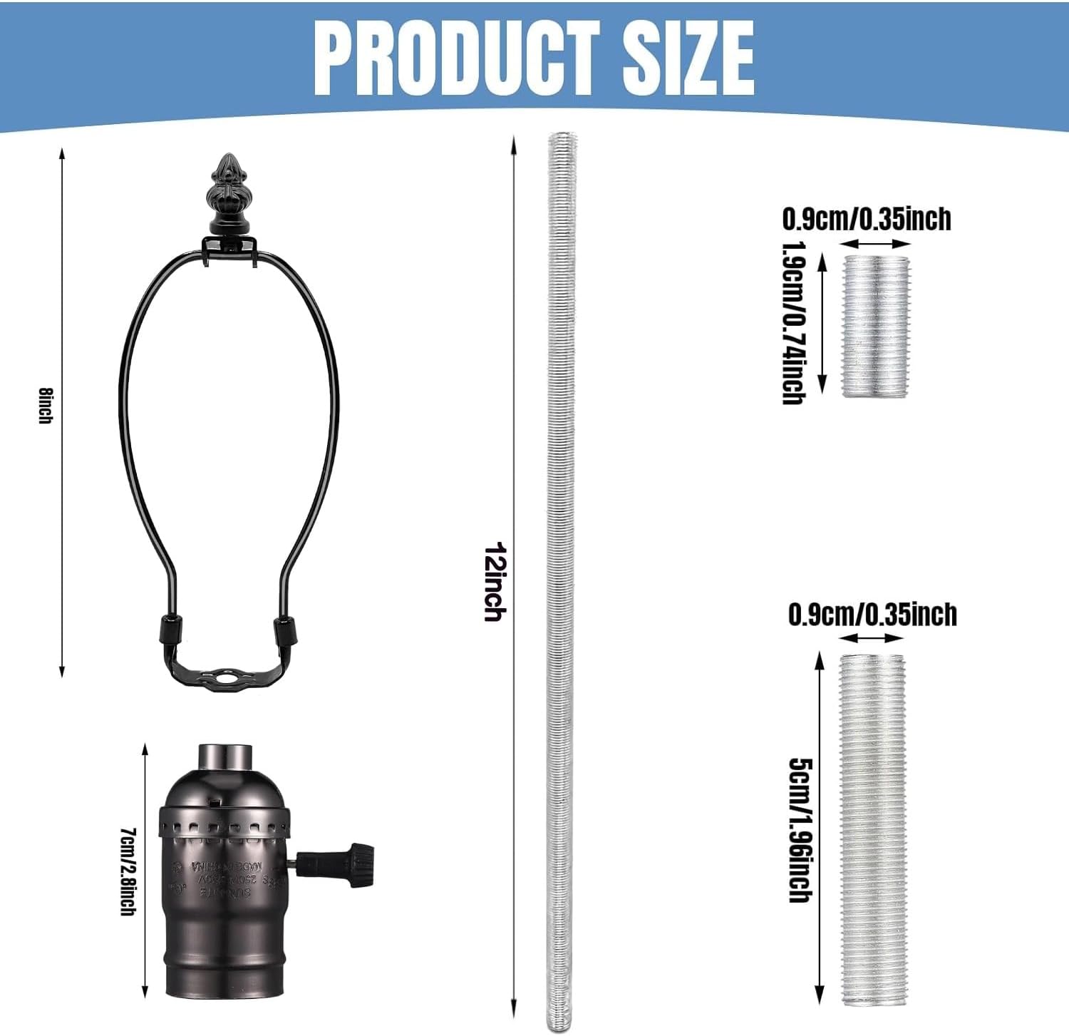 YJYASX-2 Sets Make-a-Lamp Kits - Table Repair or DIY Wiring Kits With 8 ...
